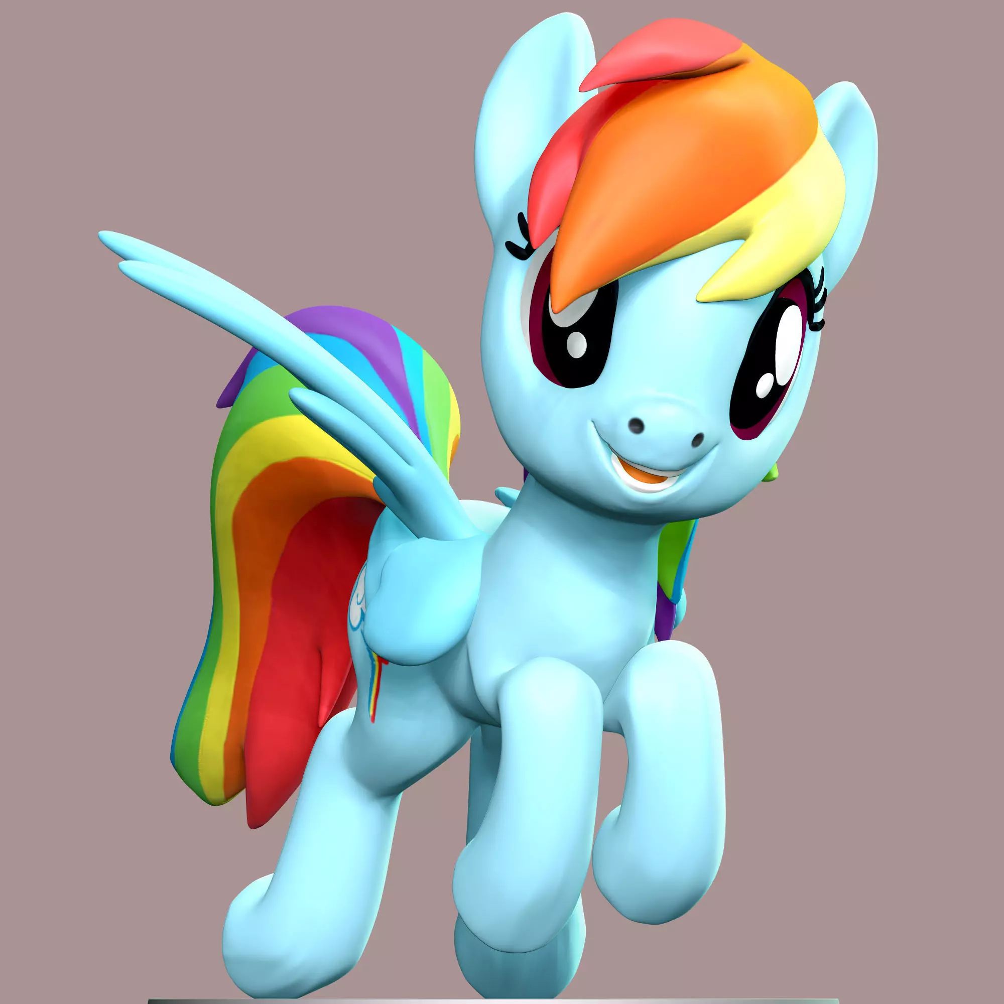 Rainbow Dash - My Little Pony 3D model 3D printable | CGTrader