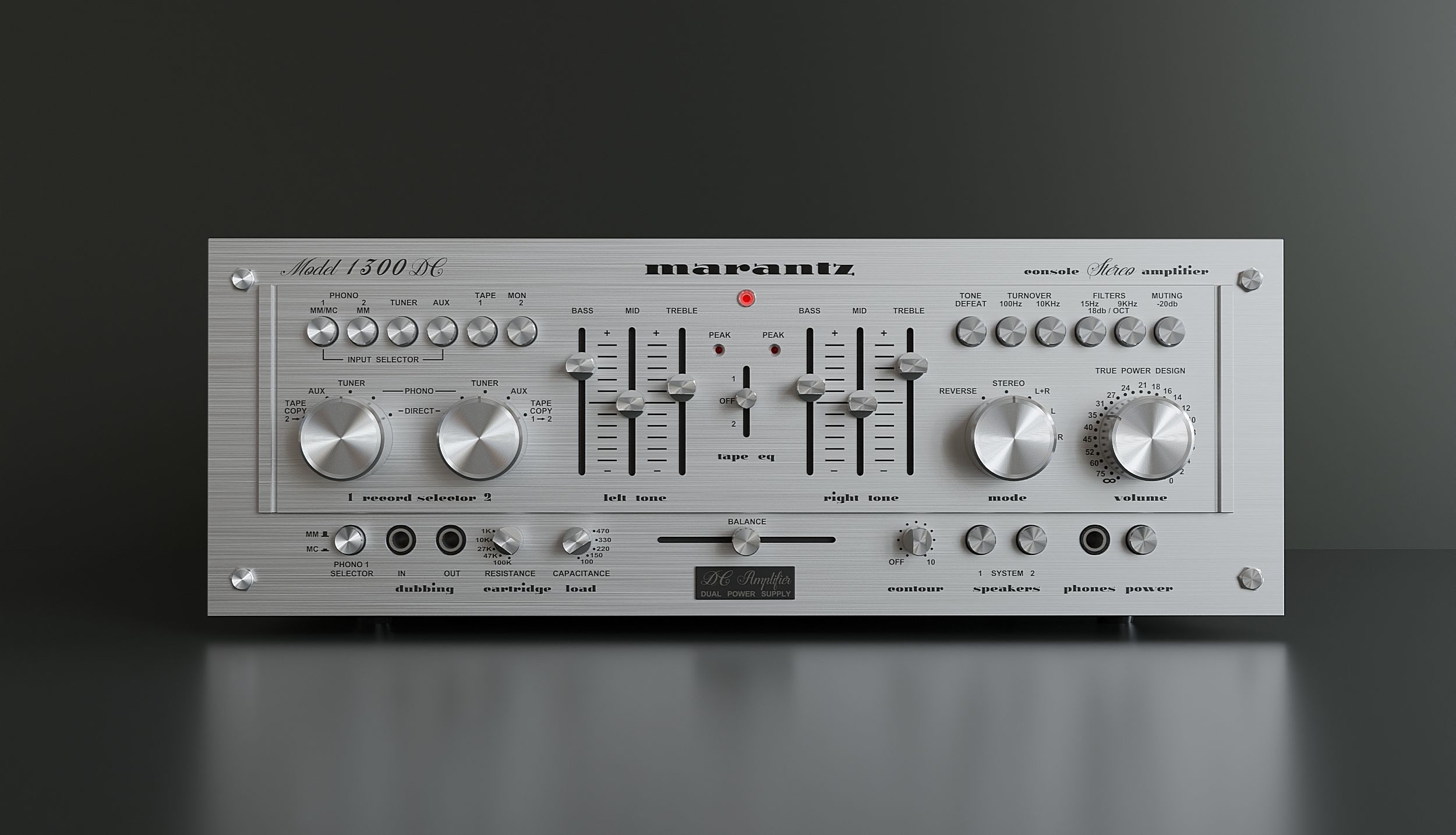 Vintage integrated stereo amplifier 3D model | CGTrader