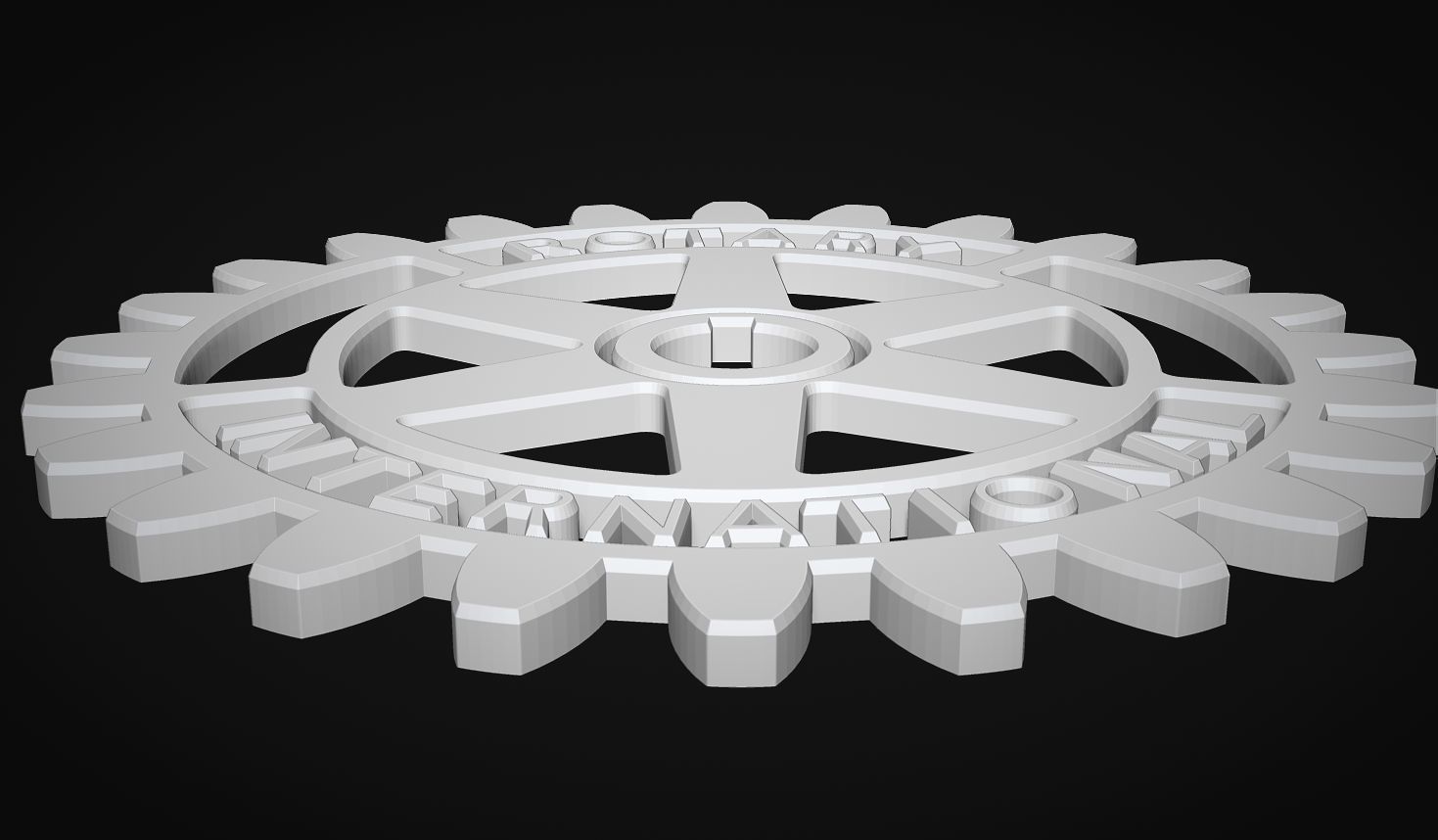 Rotary International Logo 3D model 3D printable | CGTrader