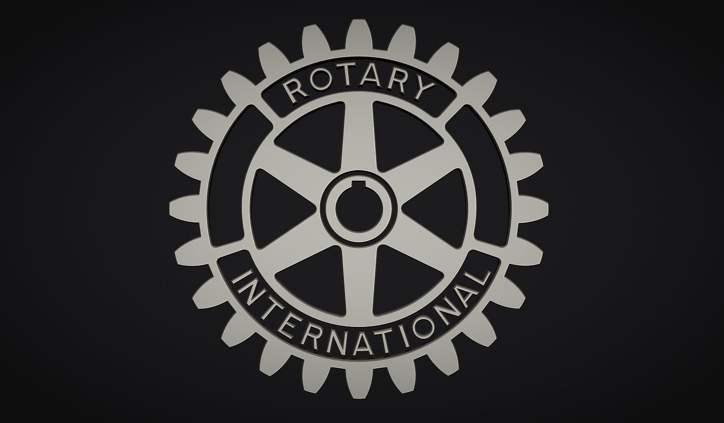 Rotary International Logo 3D model 3D printable | CGTrader