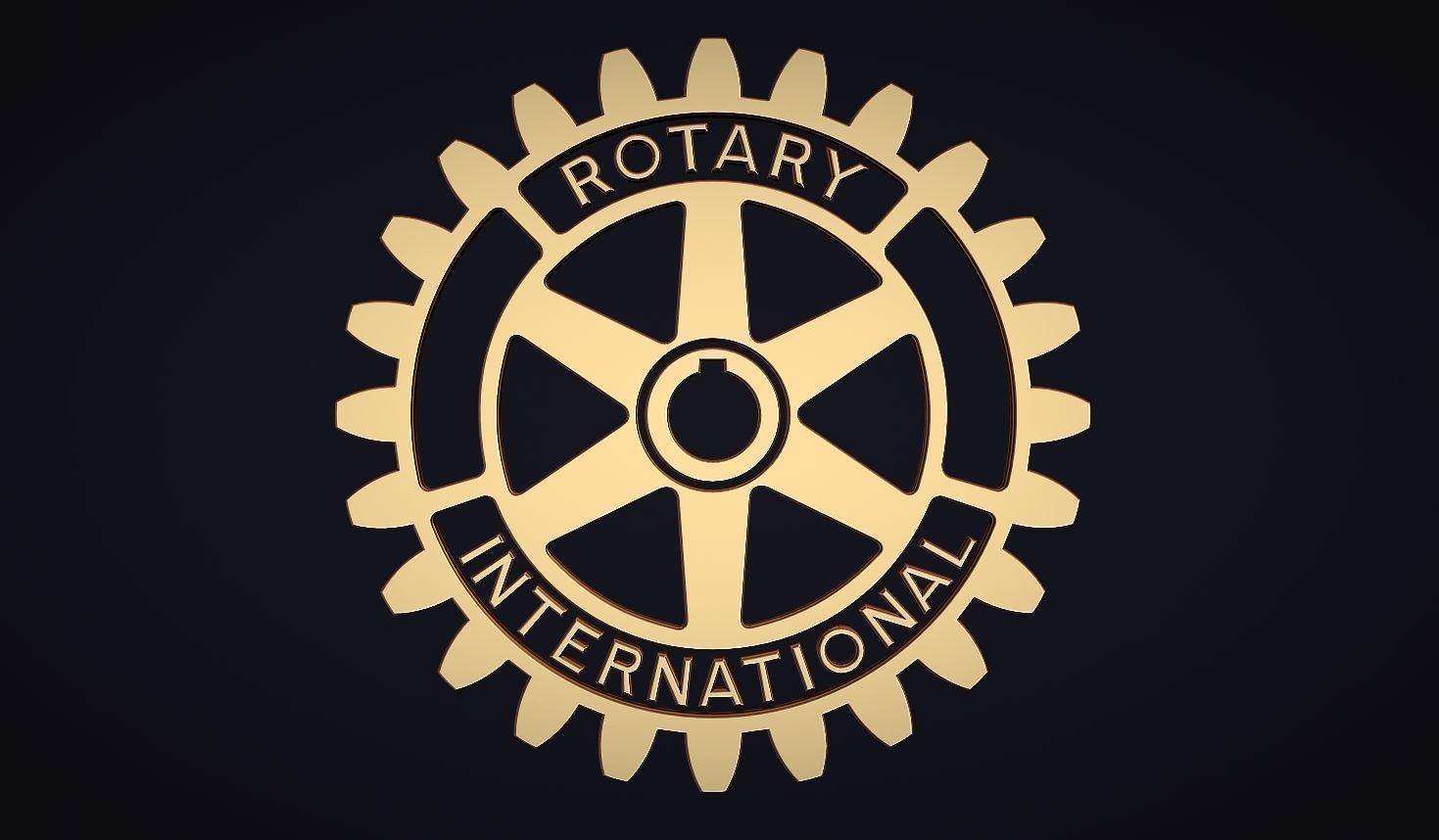 Rotary International Logo 3D model 3D printable | CGTrader