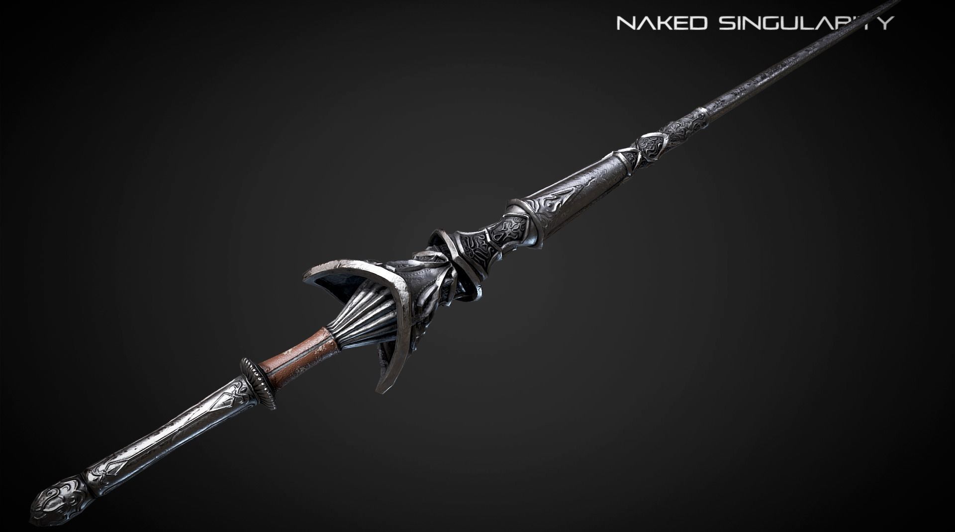 3D model Royal Lance - Medieval dark fantasy weapon VR / AR / low-poly ...