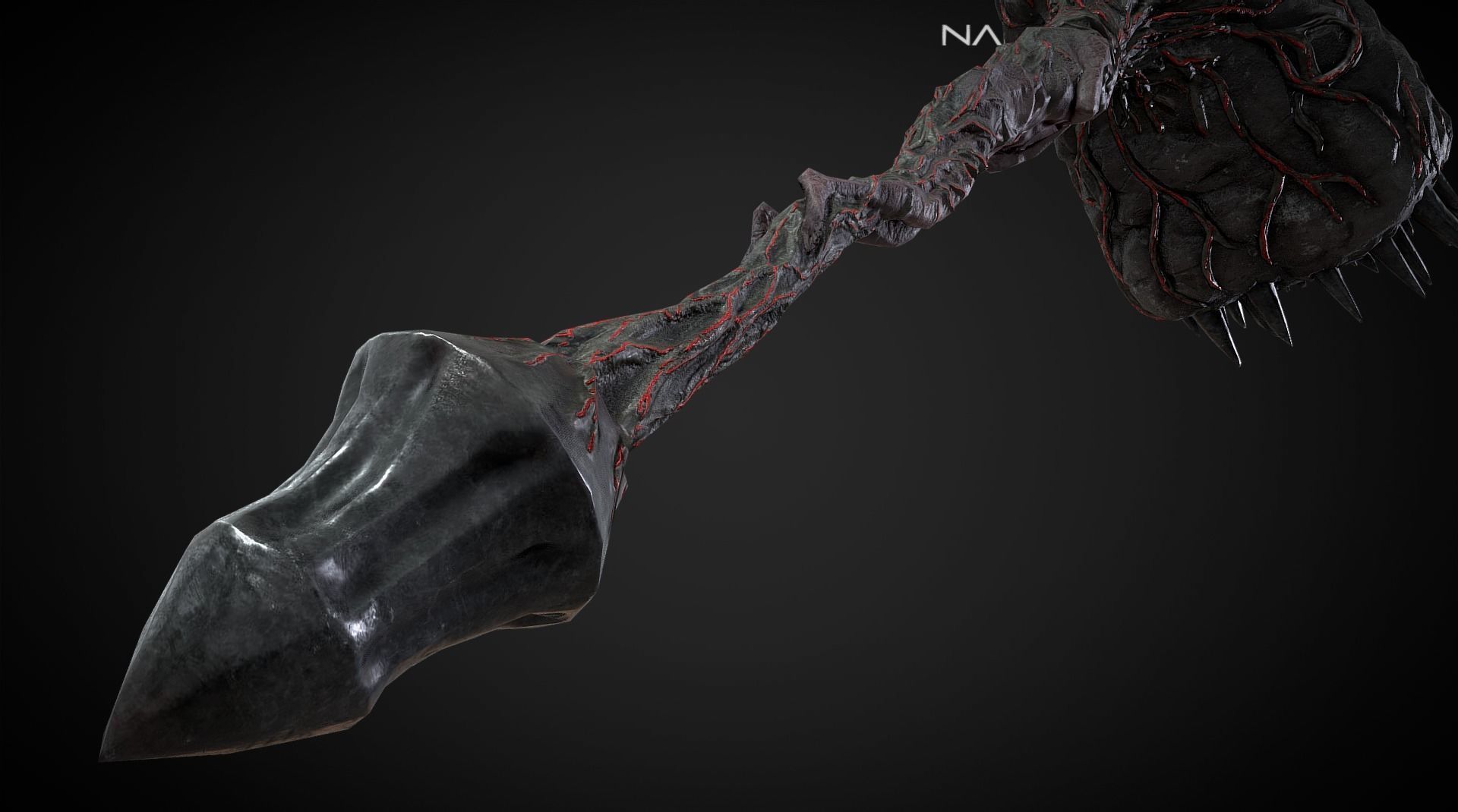 3D model Corpse hammer - Medieval dark fantasy weapon VR / AR / low ...