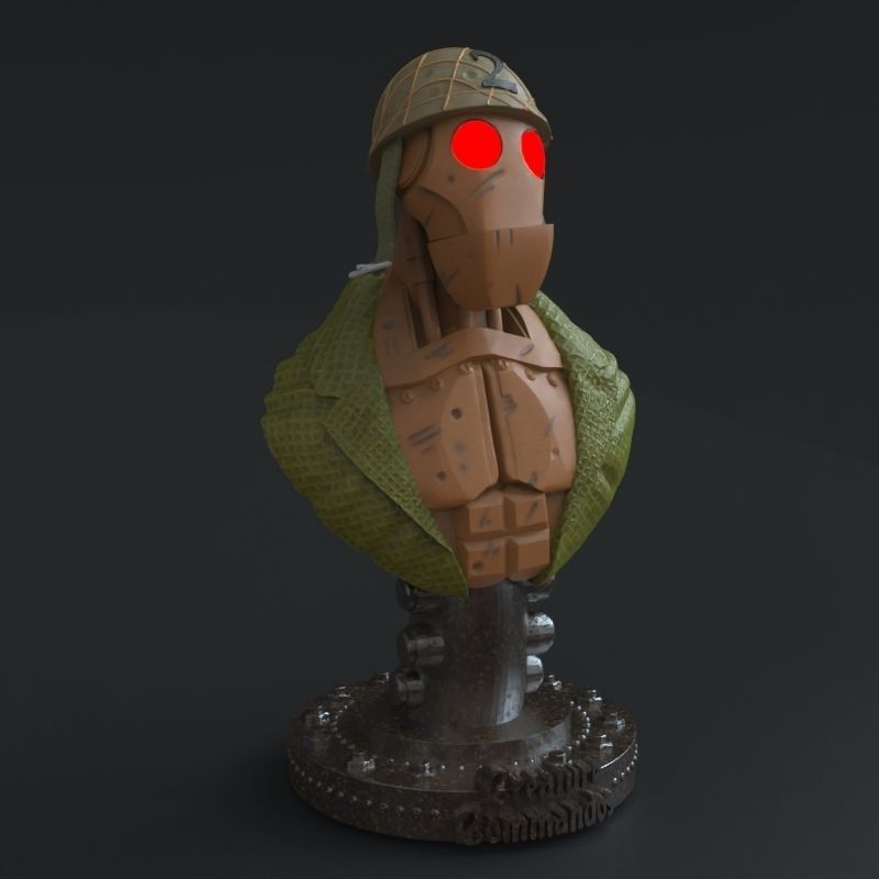 G I ROBOT from Creatures Commandos fanart 3D model 3D printable | CGTrader