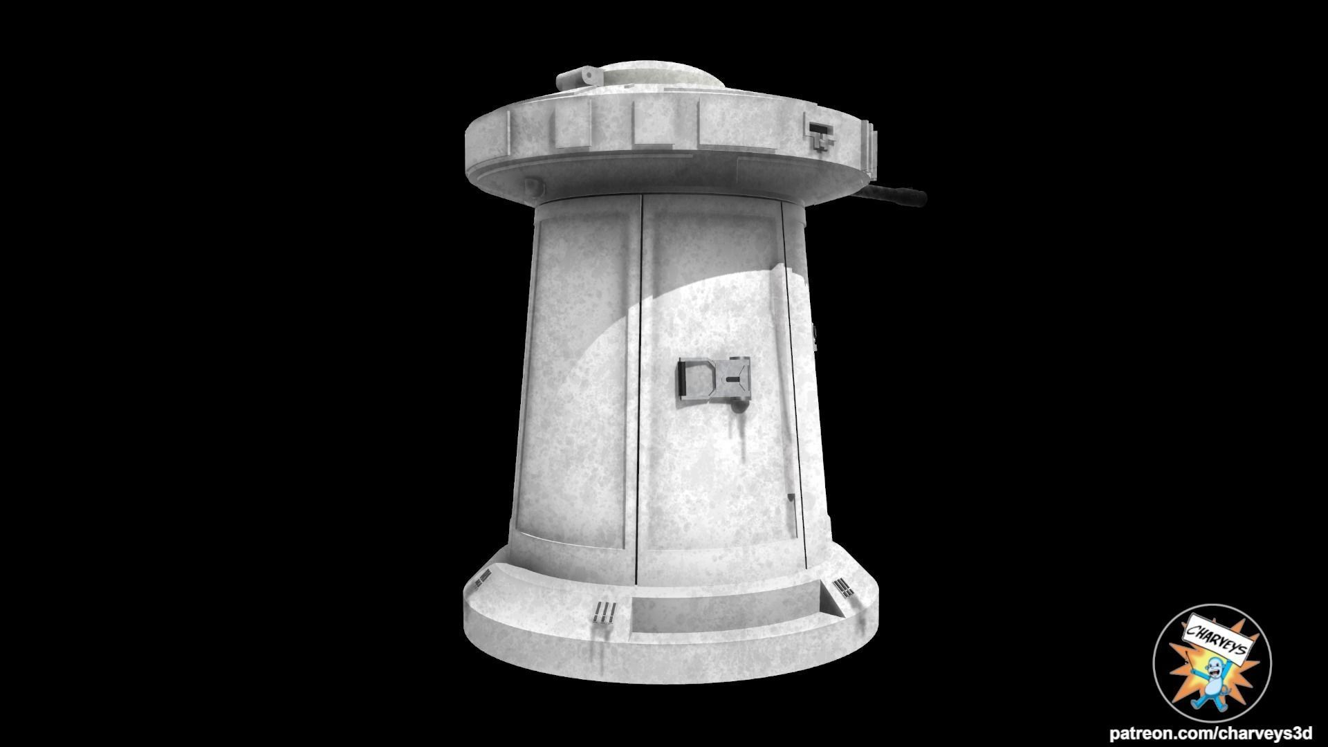 Star Wars Hoth DF9 Anti-Infantry Battery for action figures 3D model 3D ...