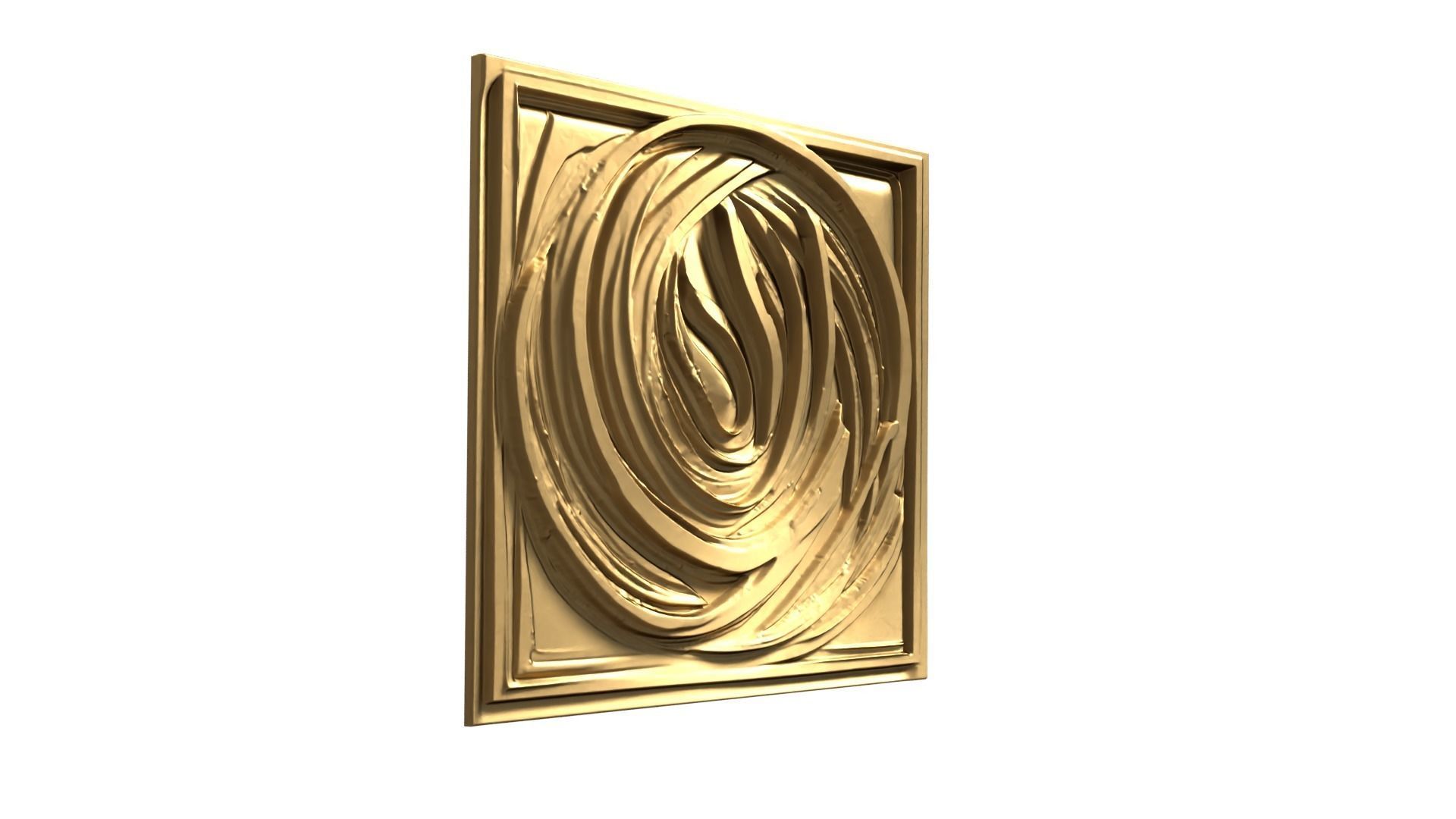 3D Printed Gold Foil Textured Decor Set - Ornamental Wall Panel 3D ...