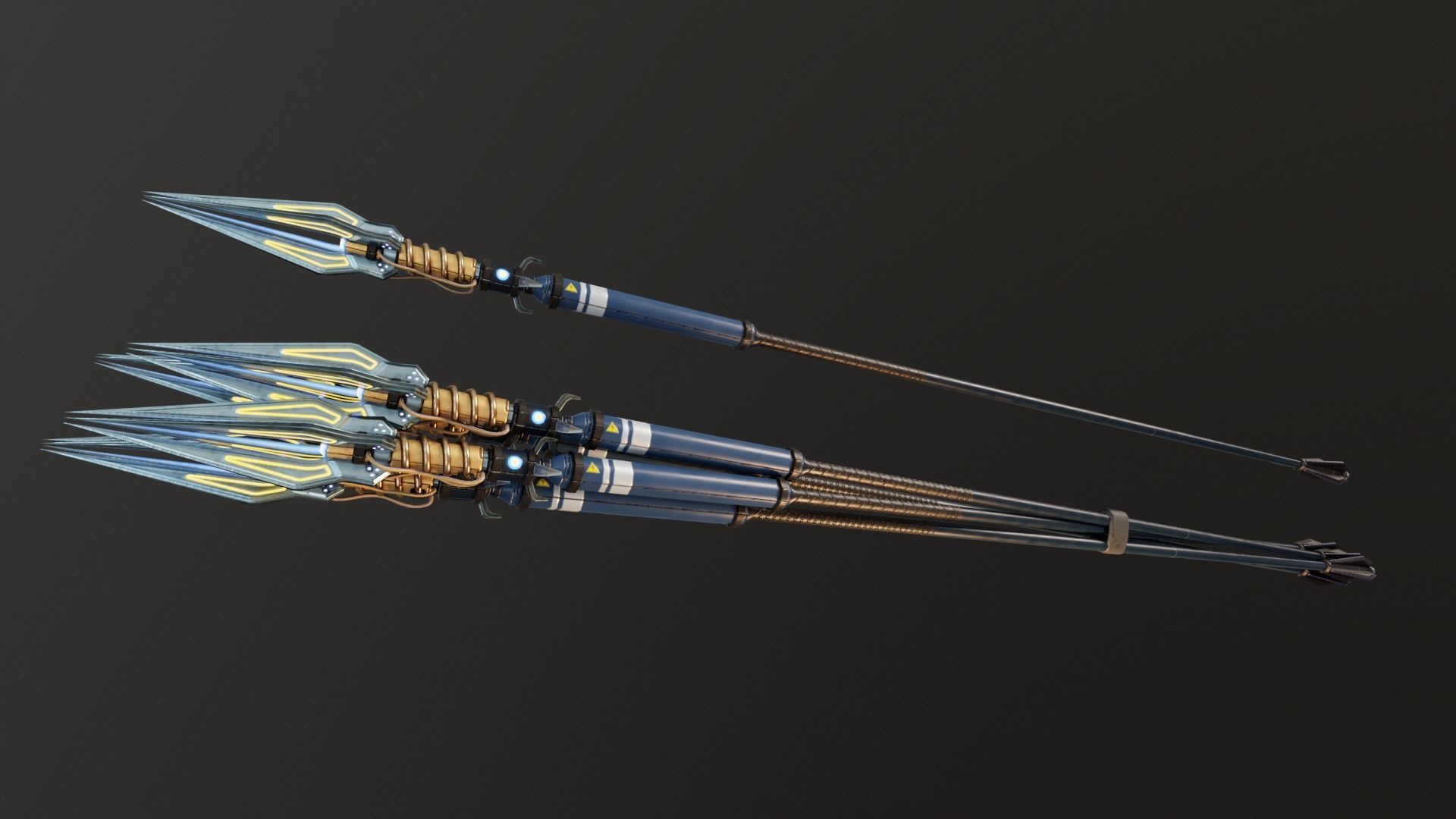 3D model Sci-Fi Electric Arrows VR / AR / low-poly | CGTrader