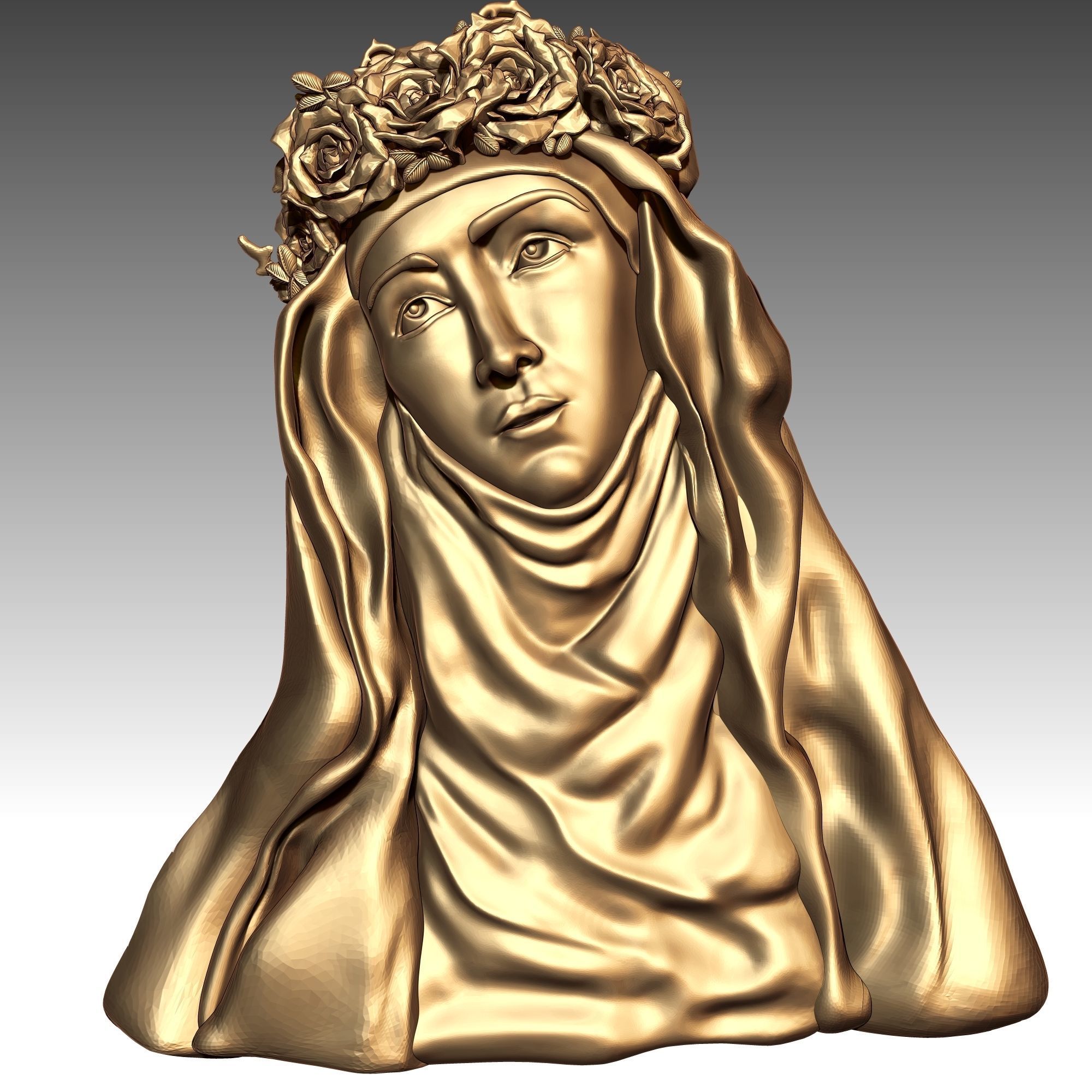 Santa Rosa de Lima 3D model 3D printable | CGTrader