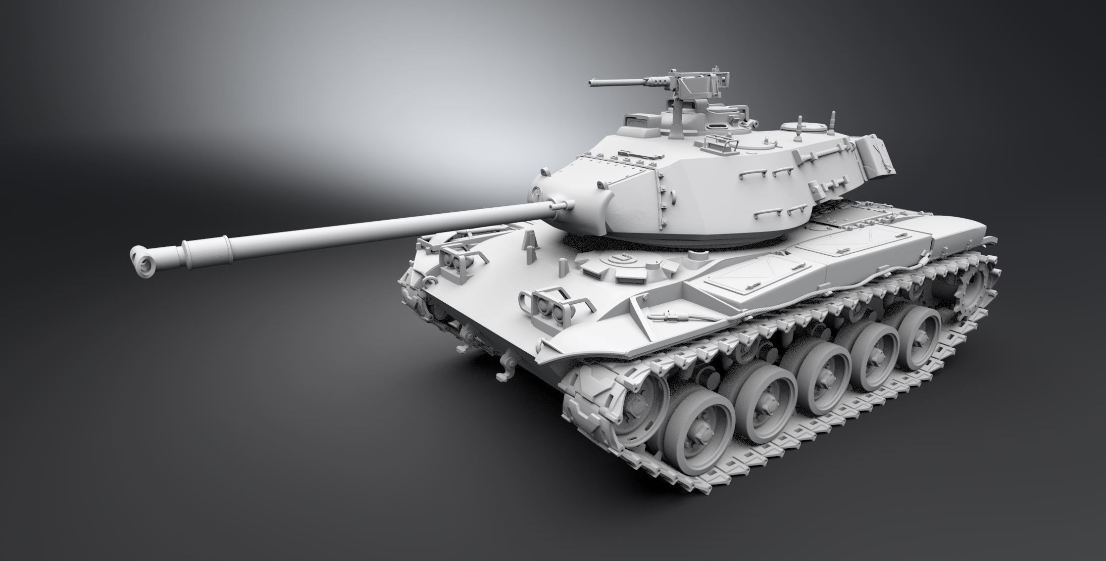 M41 Walker Bulldog Scale model 3D model 3D printable | CGTrader