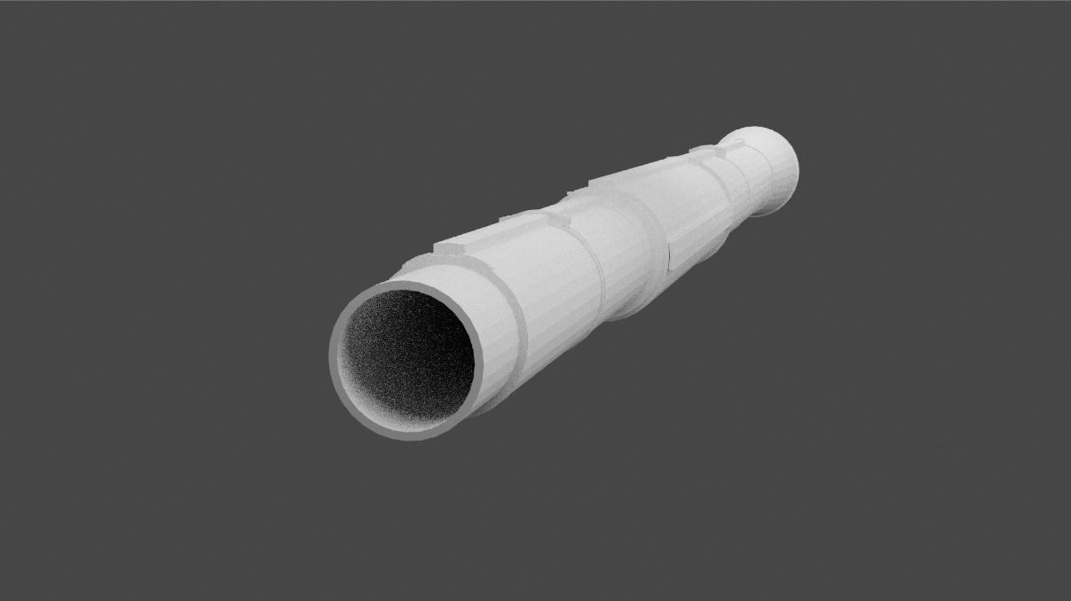 2A46 125mm Tank Gun 3d model free 3D model | CGTrader