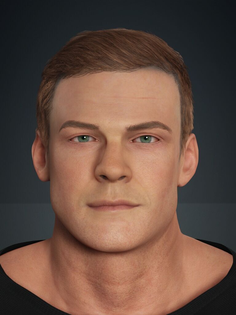 Alan Ritchson Reacher Digital Double Face Model 3D model | CGTrader