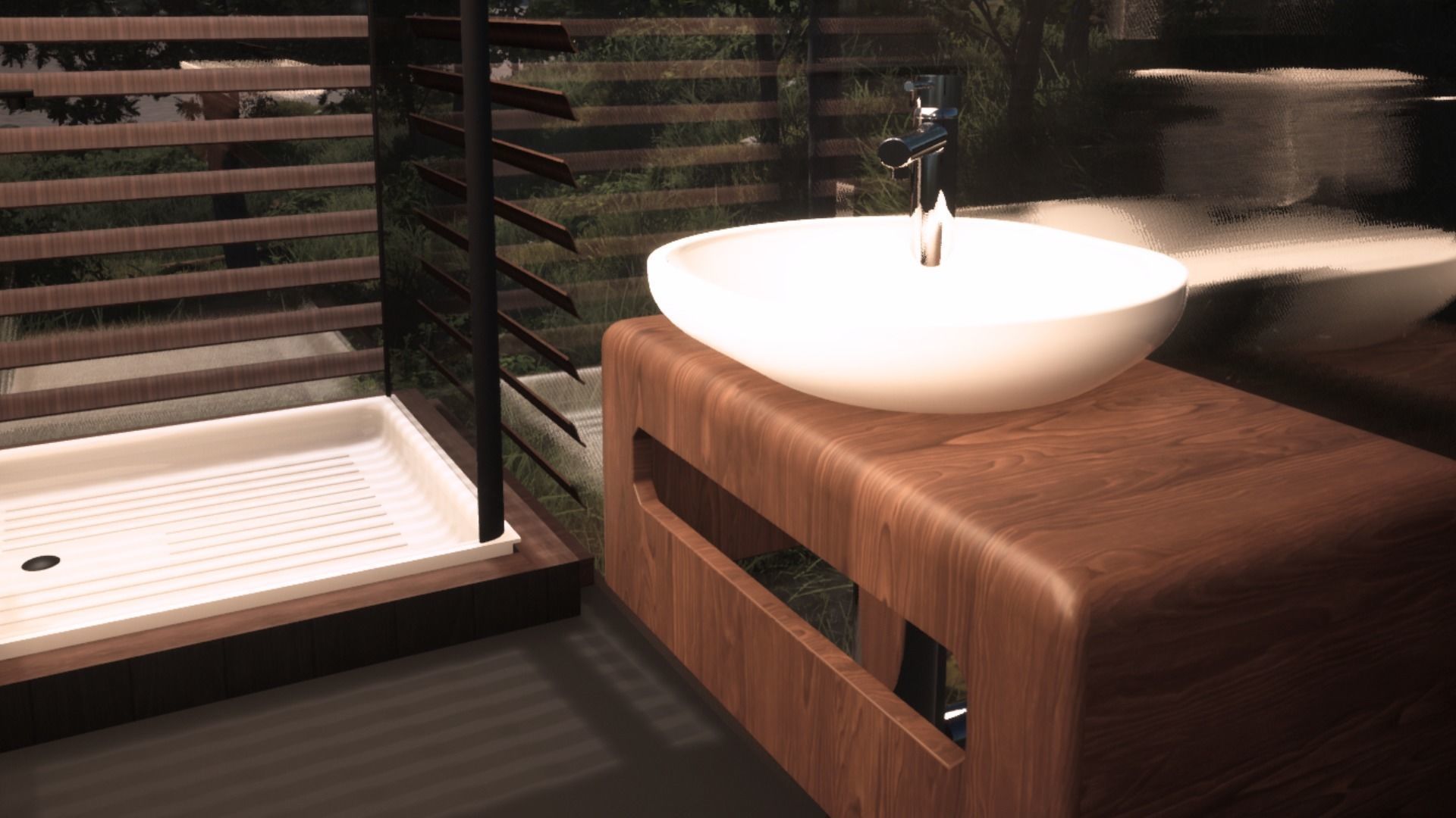 Tiny House Mirror Glass house 20 SQM Revit and Twinmotion 3D model ...