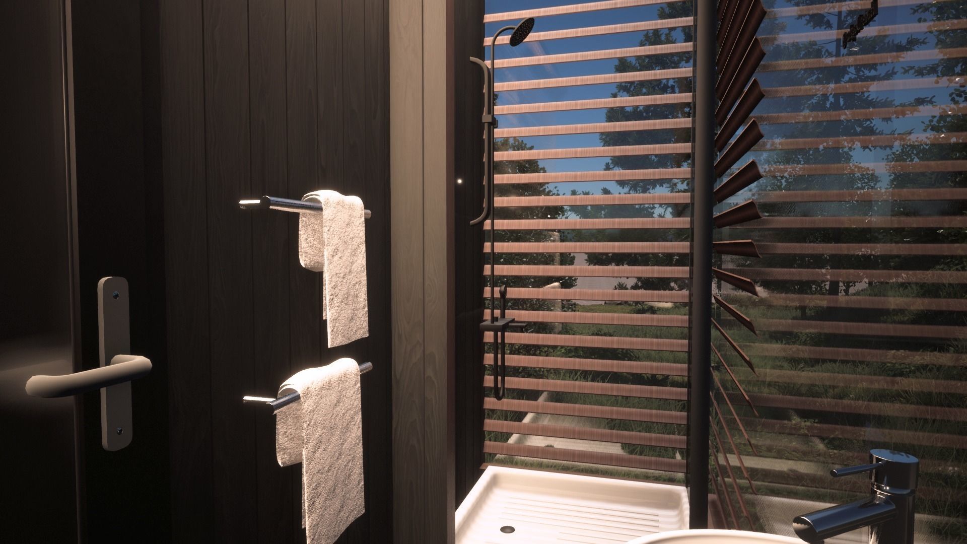 Tiny House Mirror Glass house 20 SQM Revit and Twinmotion 3D model ...