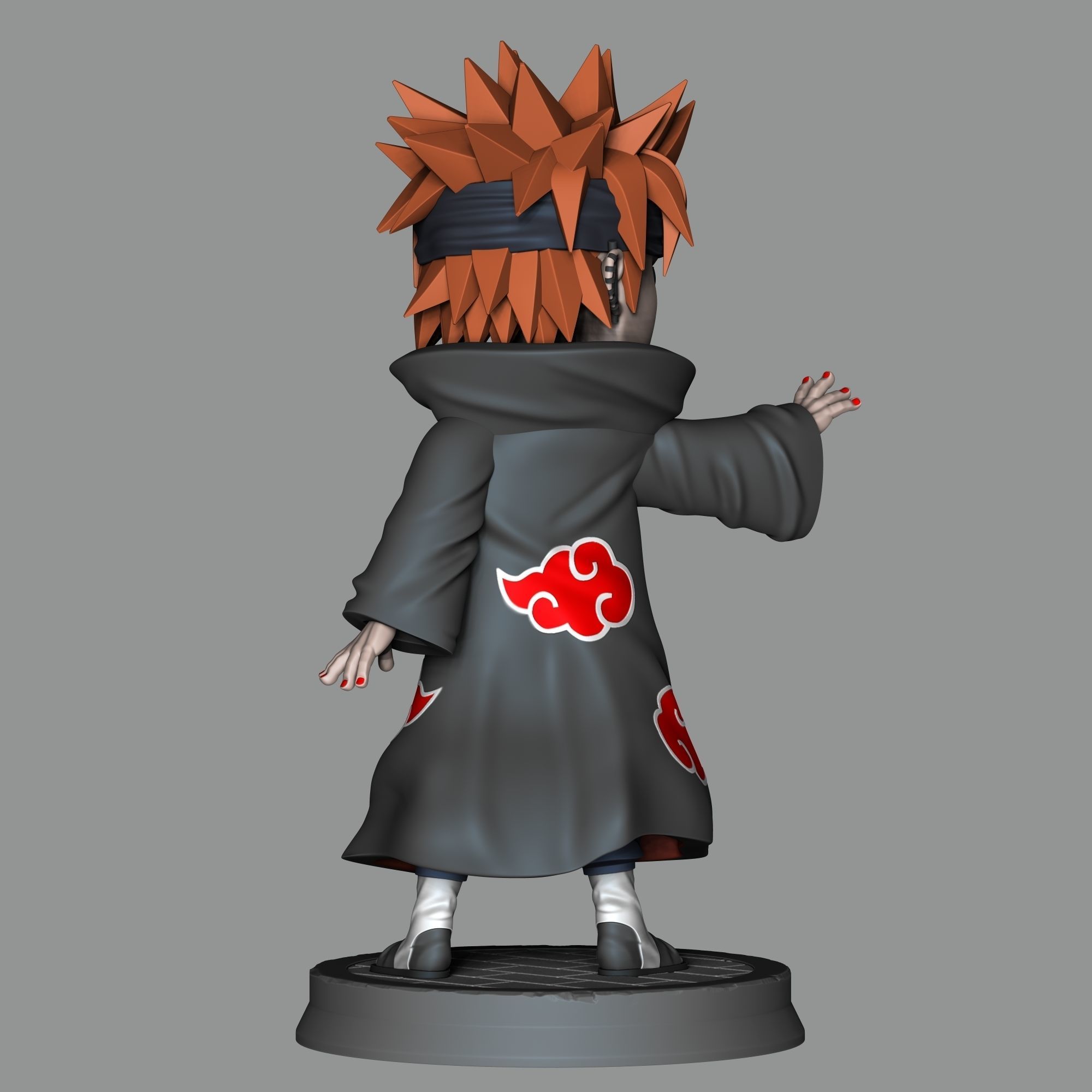Pain Akatsuki Chibi 3D model 3D printable | CGTrader
