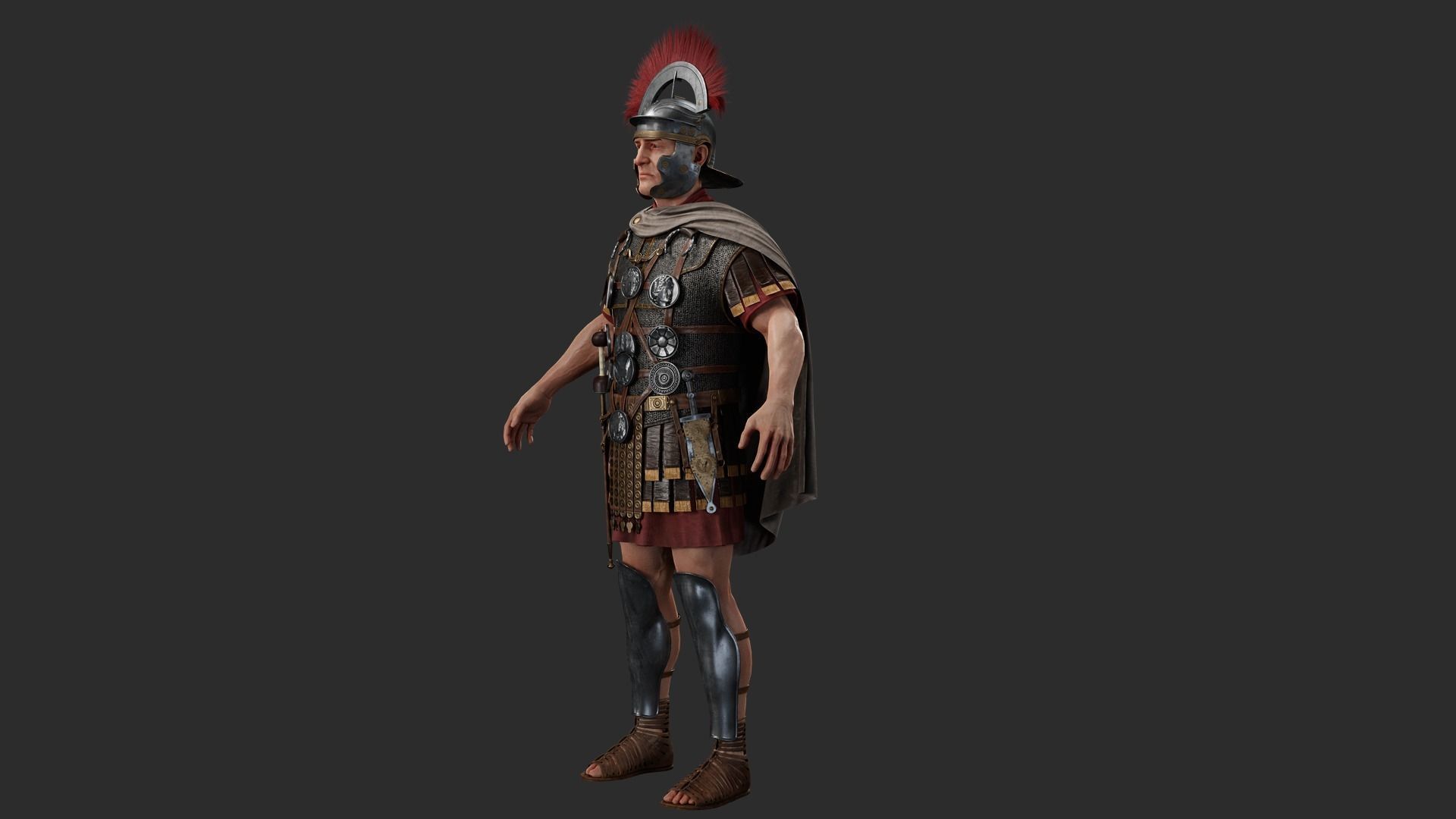 3D model ROMAN CENTURION CHARACTER VR / AR / low-poly | CGTrader