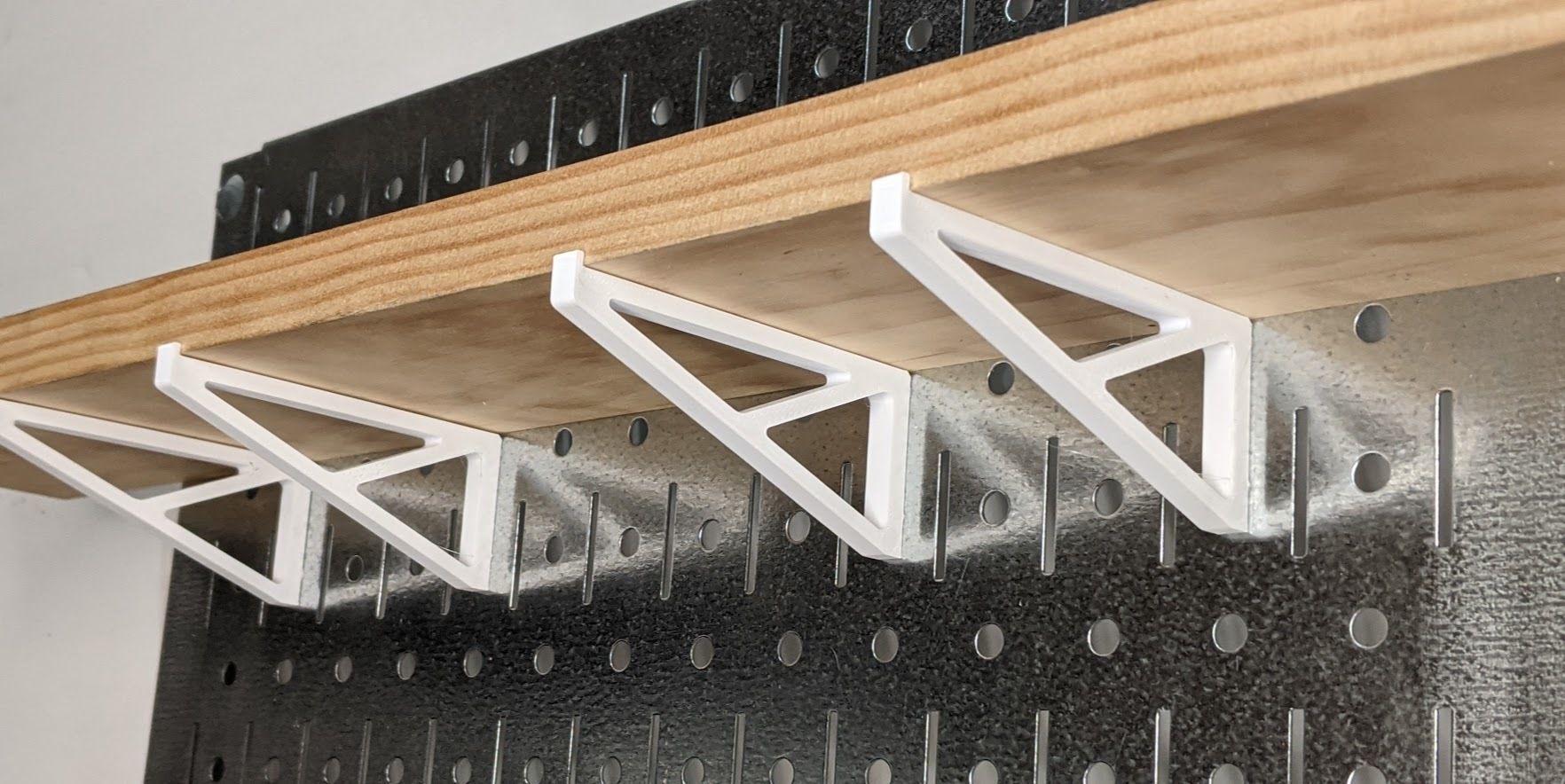 Sheet metal pegboard shelf bracket 3D model 3D printable | CGTrader