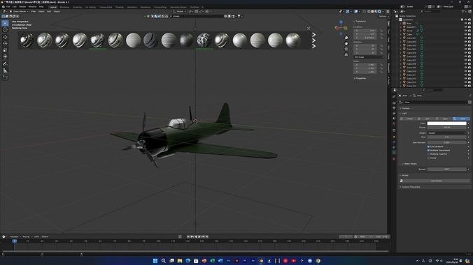 A6M Zero fighter free 3D model | CGTrader