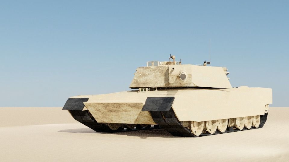 M1 Abrams 105 free 3D model | CGTrader