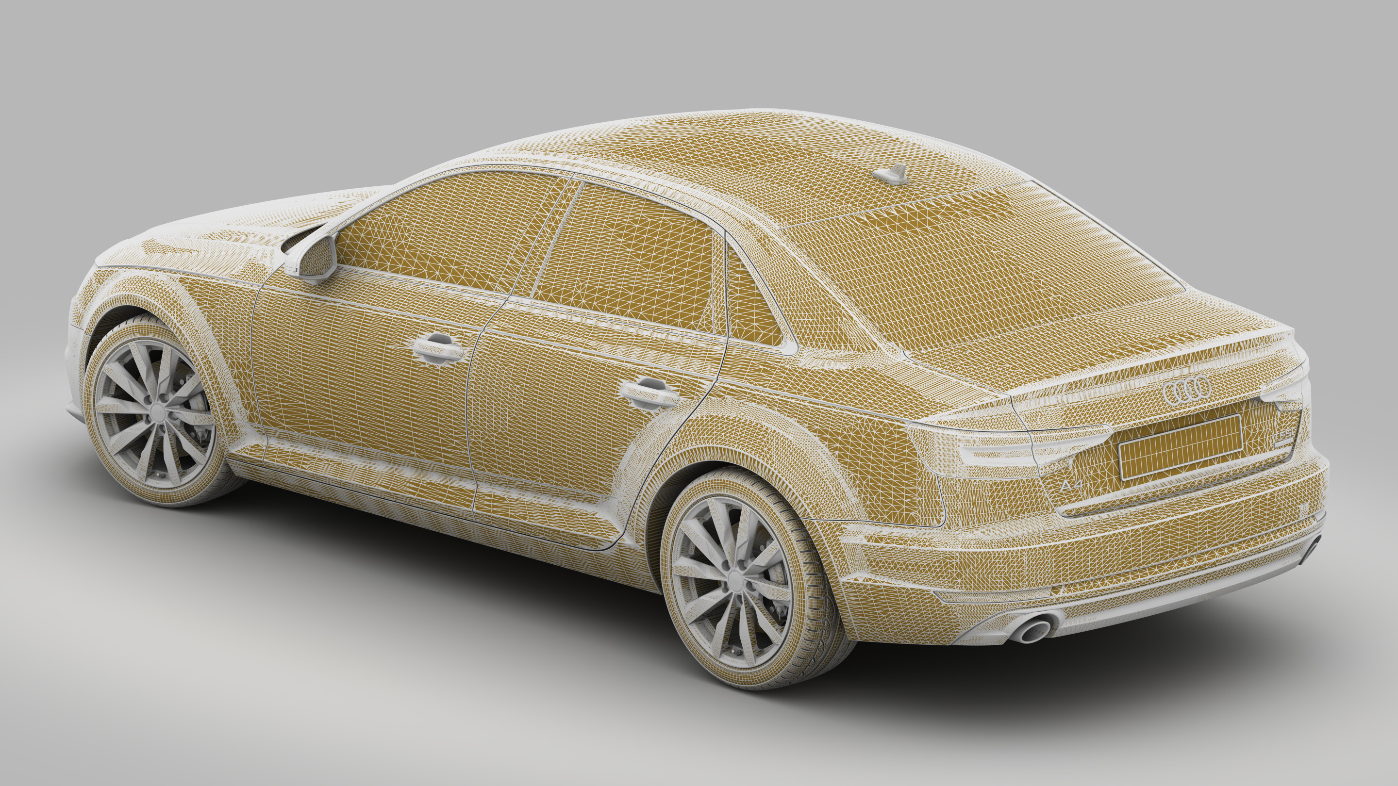 Audi A4 B9 3D model animated | CGTrader