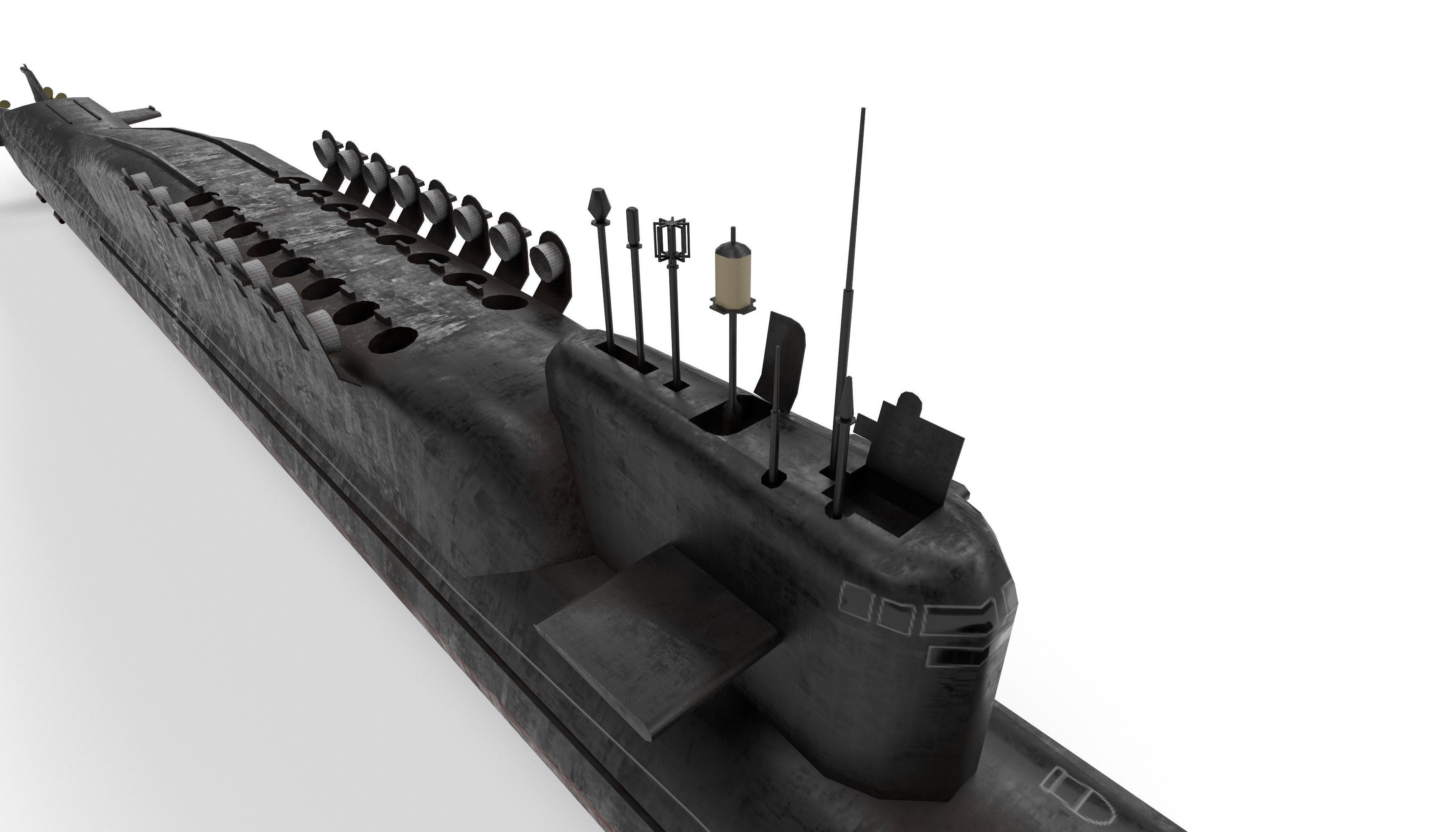 3D model delta class submarine VR / AR / low-poly | CGTrader