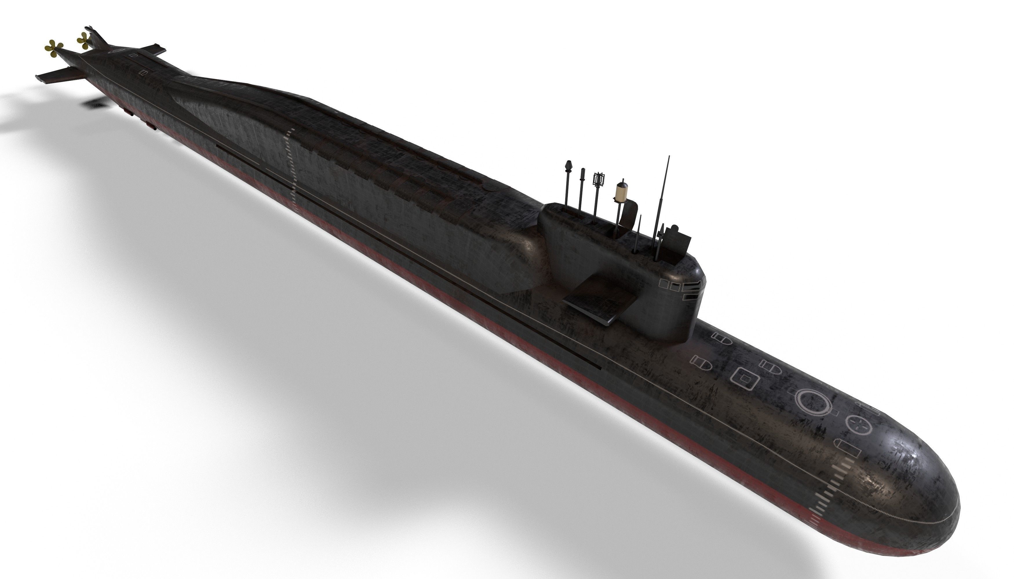 3D model delta class submarine VR / AR / low-poly | CGTrader
