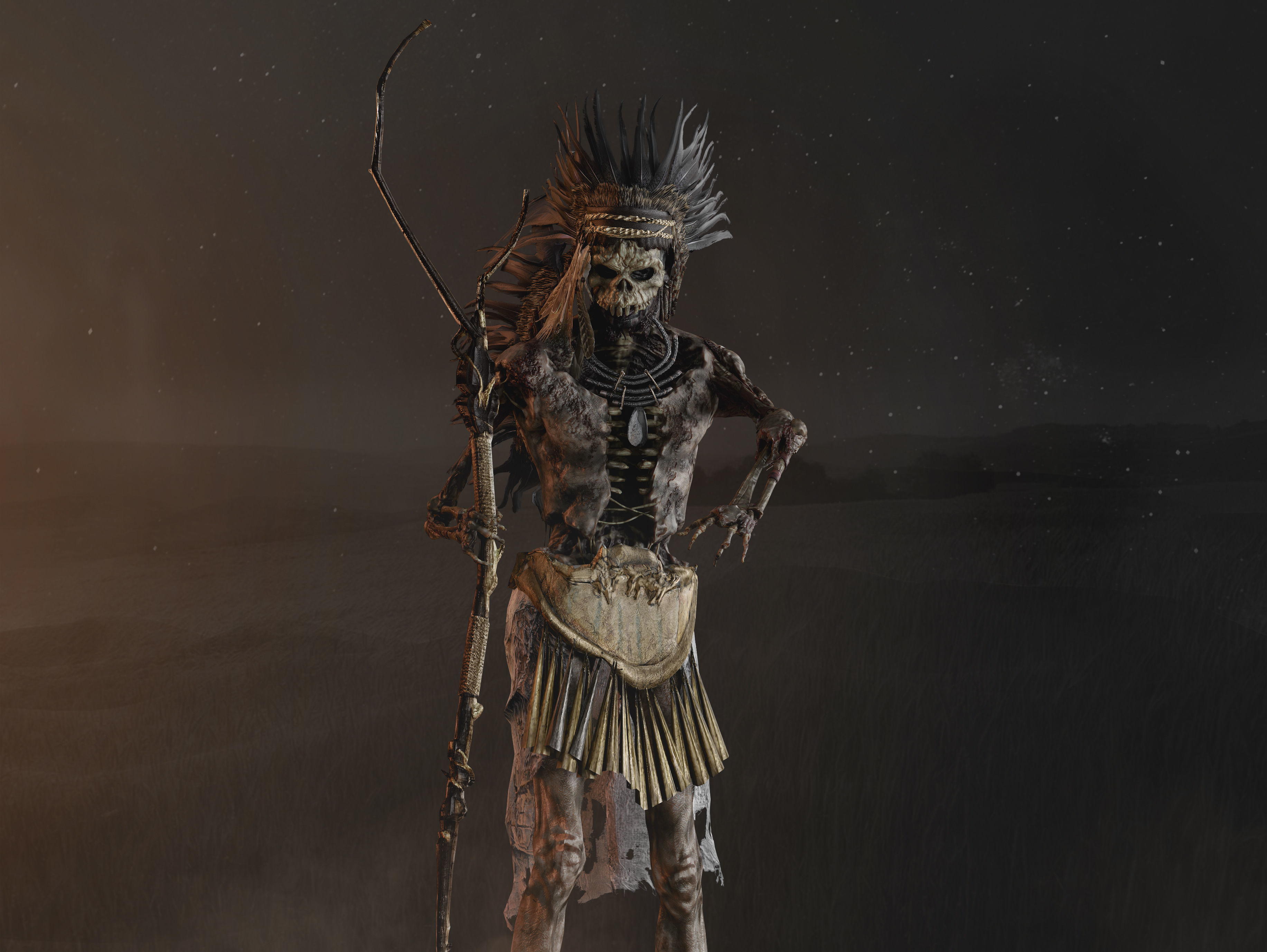 3D model Death Shaman VR / AR / low-poly | CGTrader