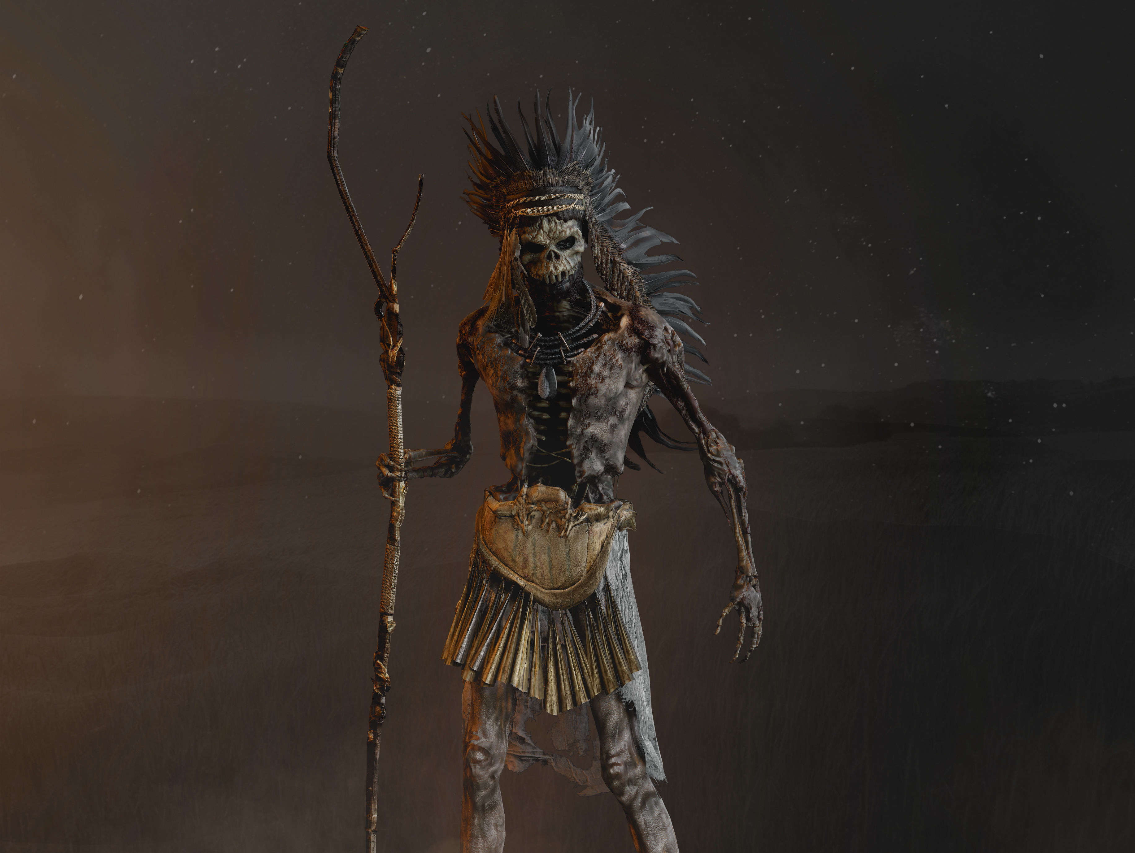 3D model Death Shaman VR / AR / low-poly | CGTrader