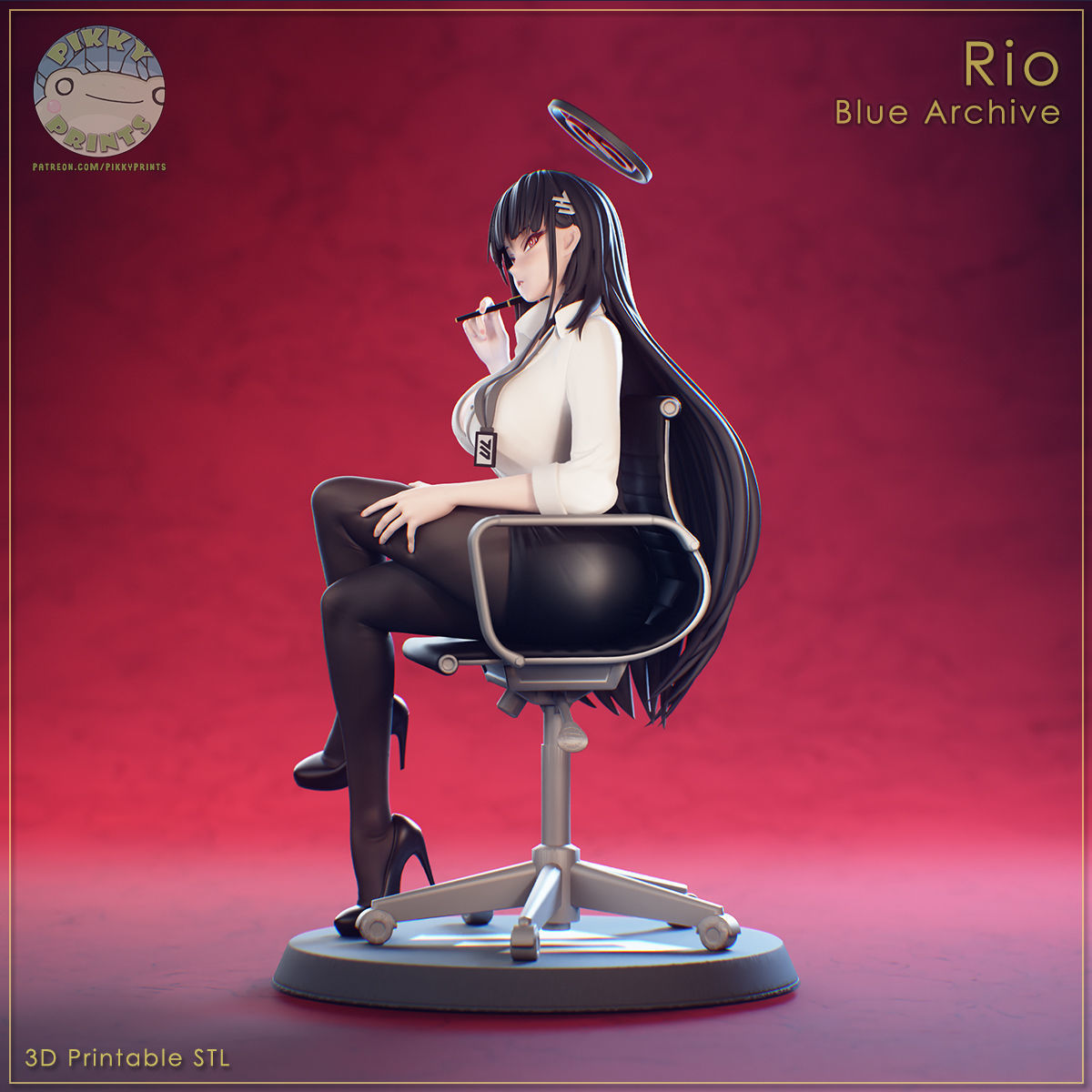 Rio - Blue Archive 3D model 3D printable | CGTrader