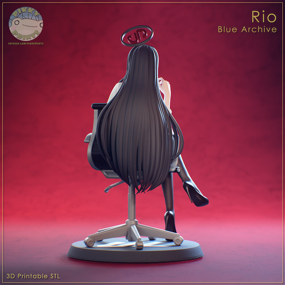 Rio - Blue Archive 3D model 3D printable | CGTrader