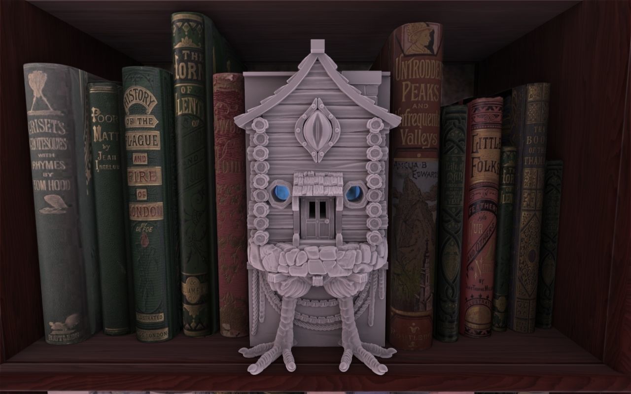 Baba yaga House Booknook 3D model 3D printable | CGTrader