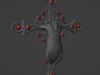 crucified rat jewelry 3D model 3D printable | CGTrader