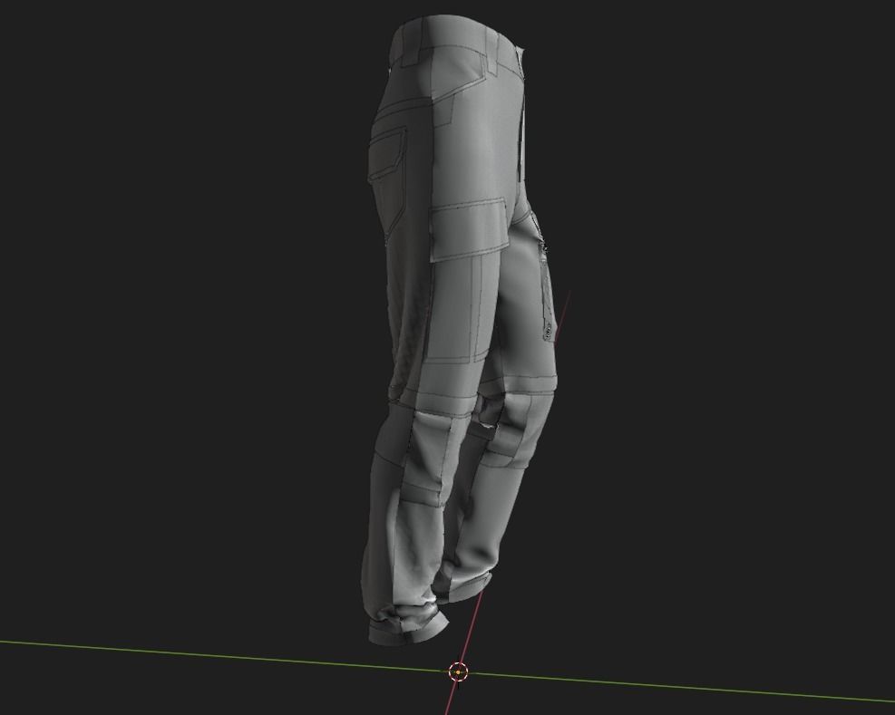 GEN2 TACTICAL PANTS KANGAROO male pose03 3D model | CGTrader