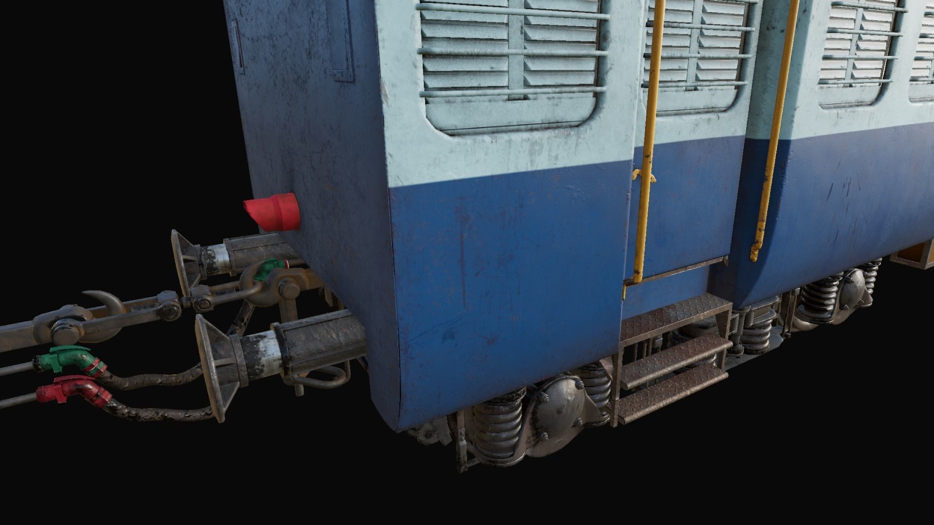 3D model Indian Railways ICF Coach Train VR / AR / low-poly | CGTrader
