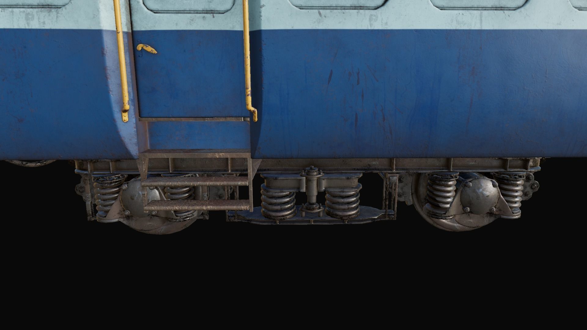 3D model Indian Railways ICF Coach Train VR / AR / low-poly | CGTrader