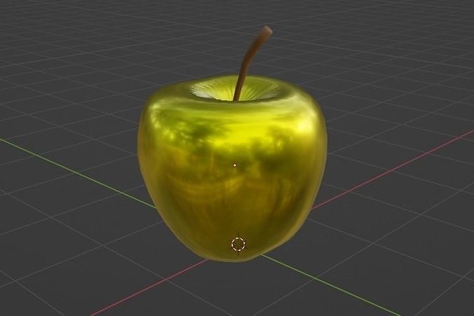 Golden Apple 3D model | CGTrader