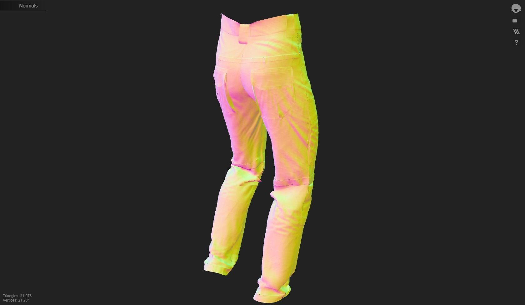 GEN2 TACTICAL PANTS KANGAROO male pose08 3D model 3D model | CGTrader