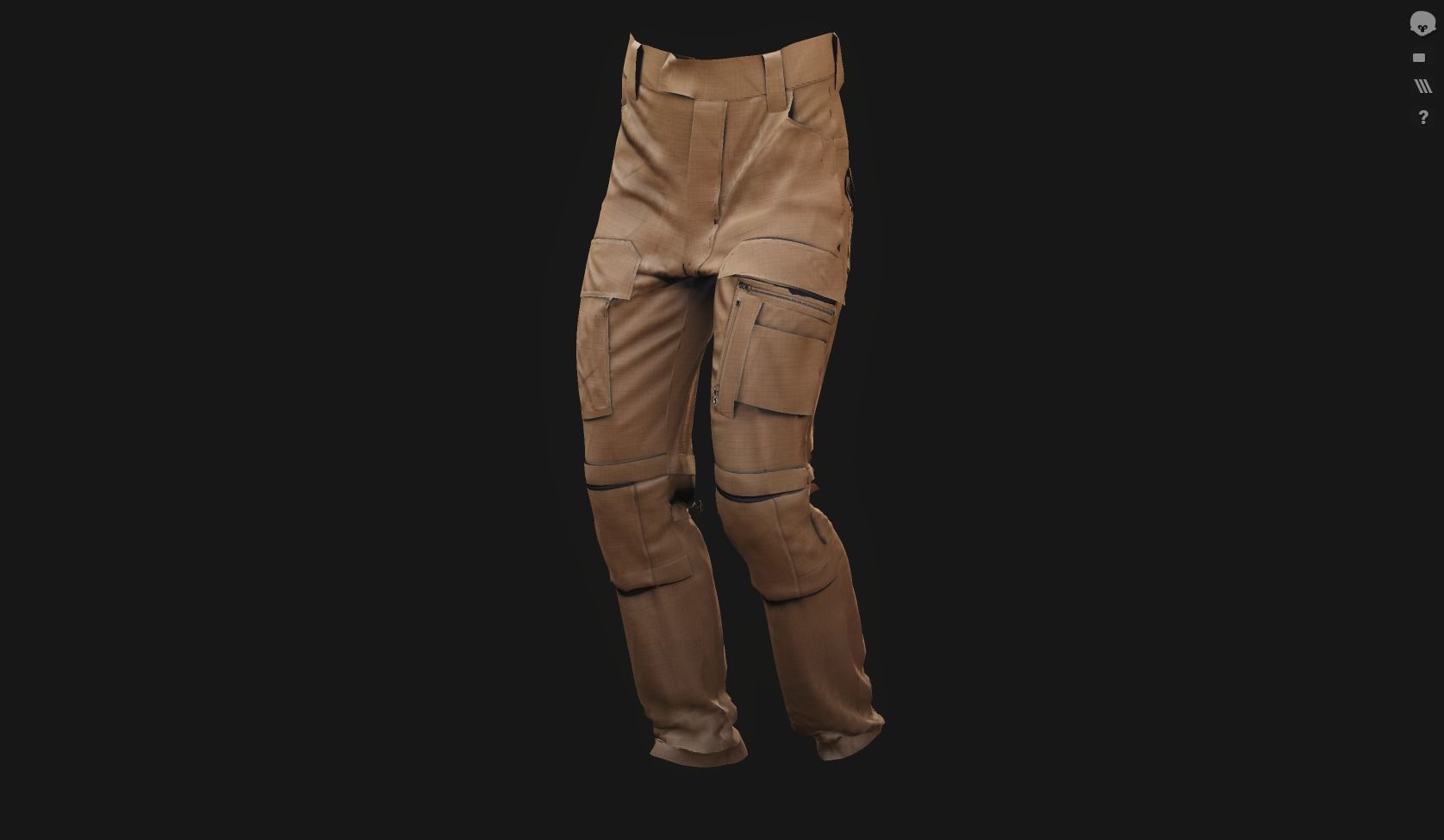 GEN2 TACTICAL PANTS KANGAROO male pose08 3D model 3D model | CGTrader