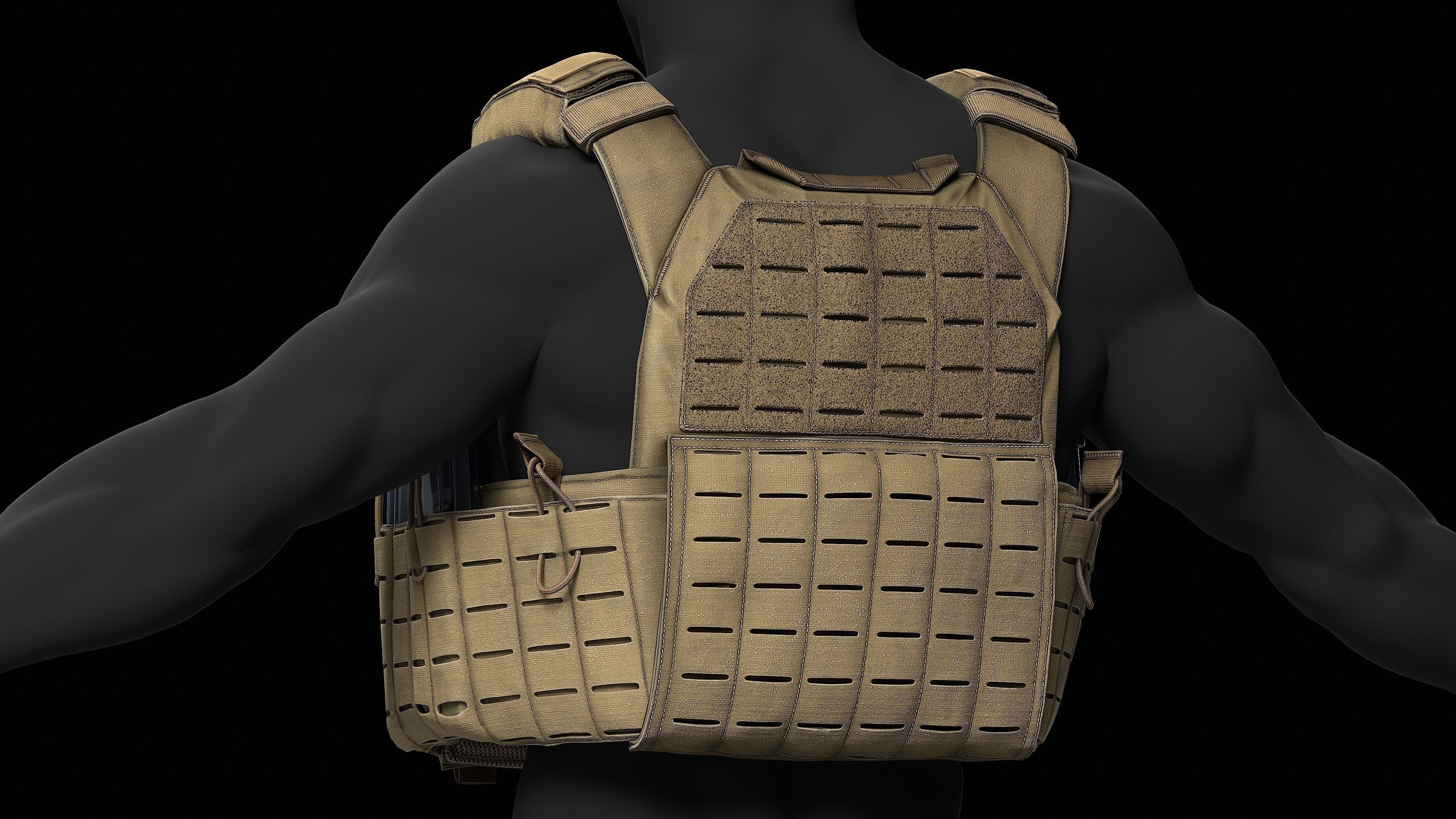 3D model Shellback Tactical Rampage 2 0 Plate Carrier VR / AR / low ...