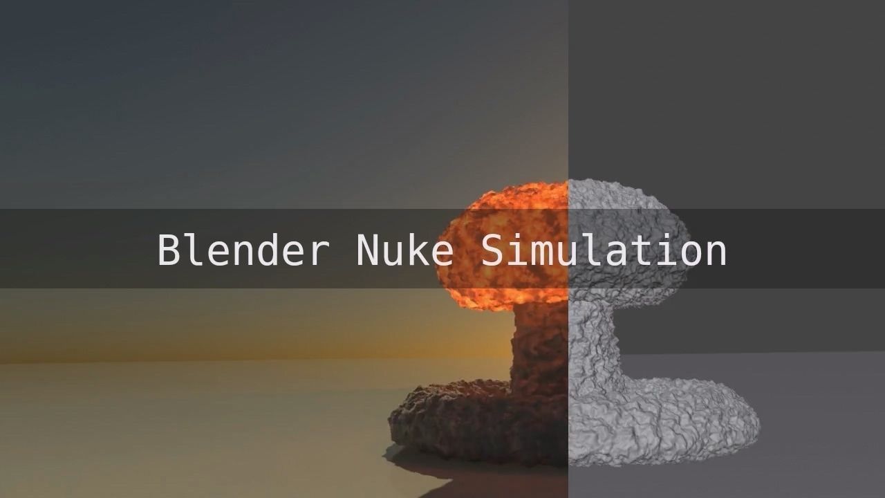 Nuclear explosion Animated Mushroom Cloud 3D model animated | CGTrader