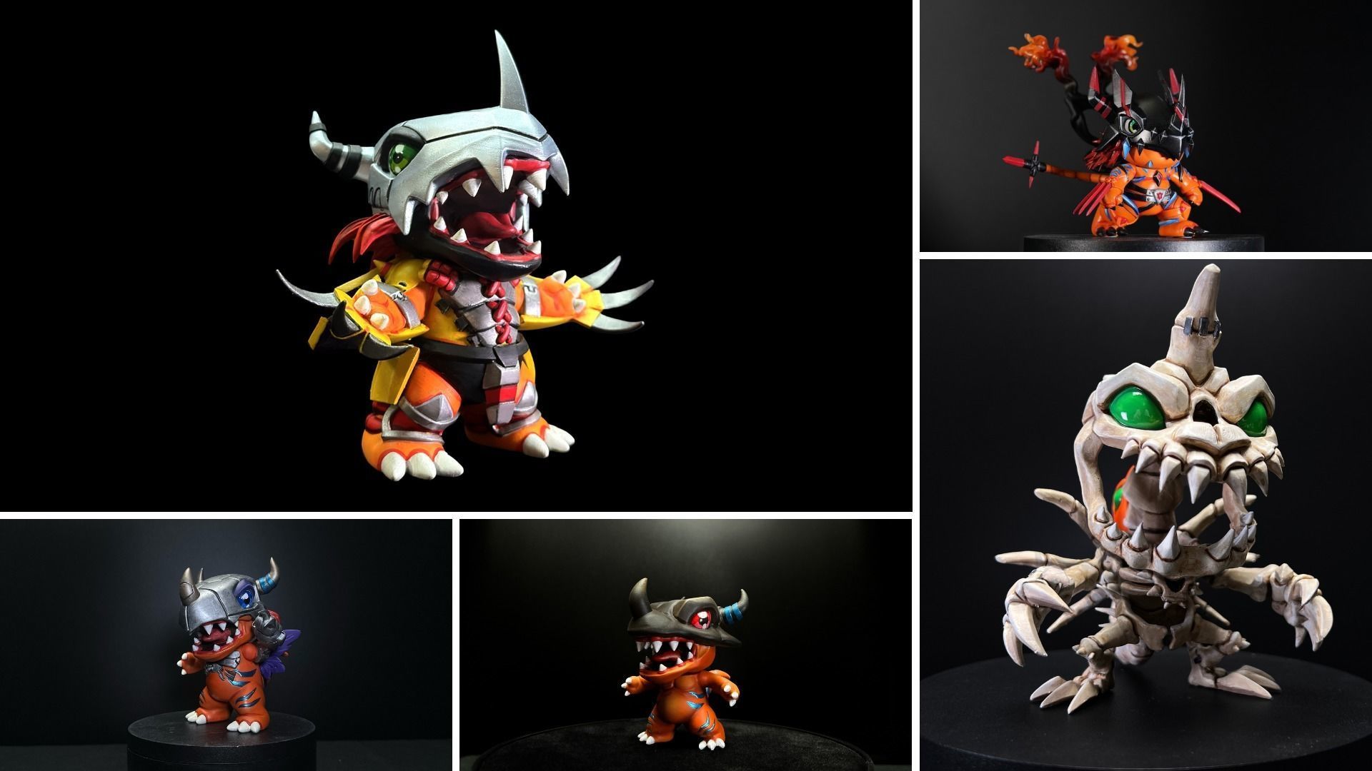 Chibi Digimon 3D Model Collection 3D printable | CGTrader