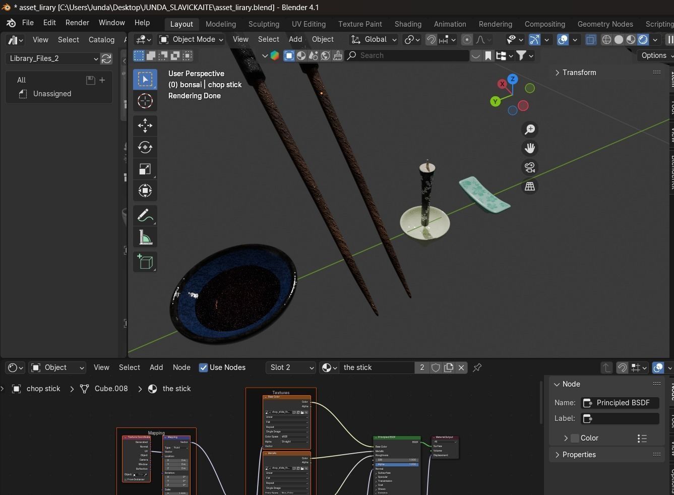 3D asset library of japanese kitchen items free 3D model | CGTrader
