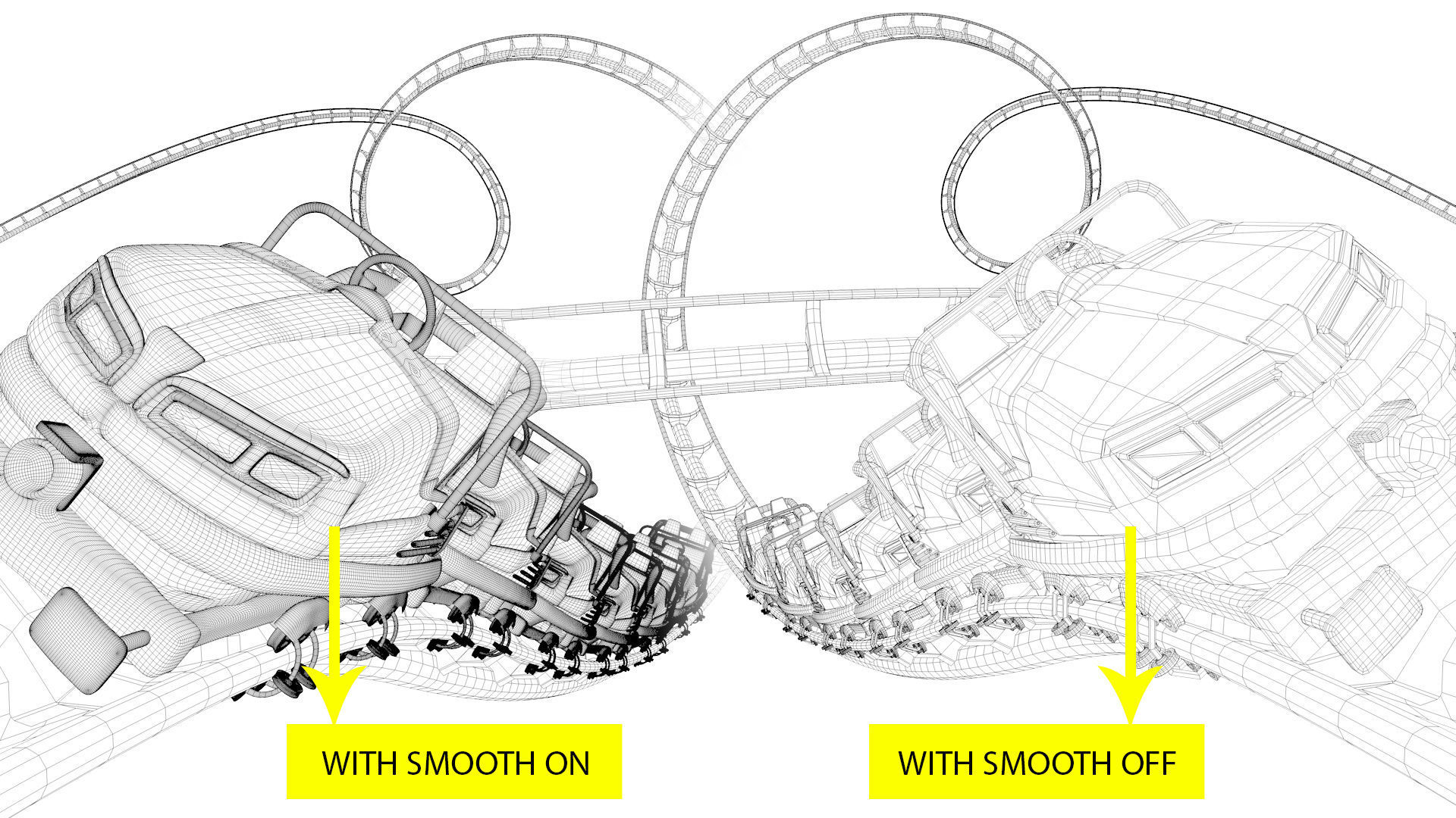 Animated Roller Coaster Train 3D model animated rigged | CGTrader