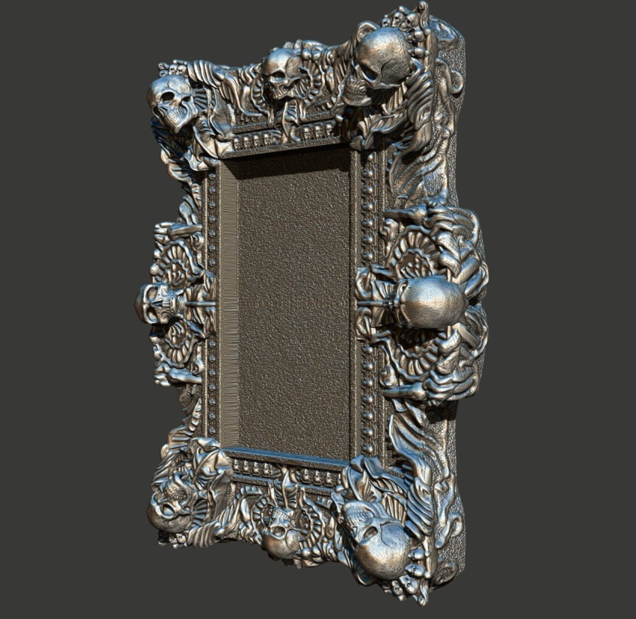 skull frame 3D model 3D printable | CGTrader