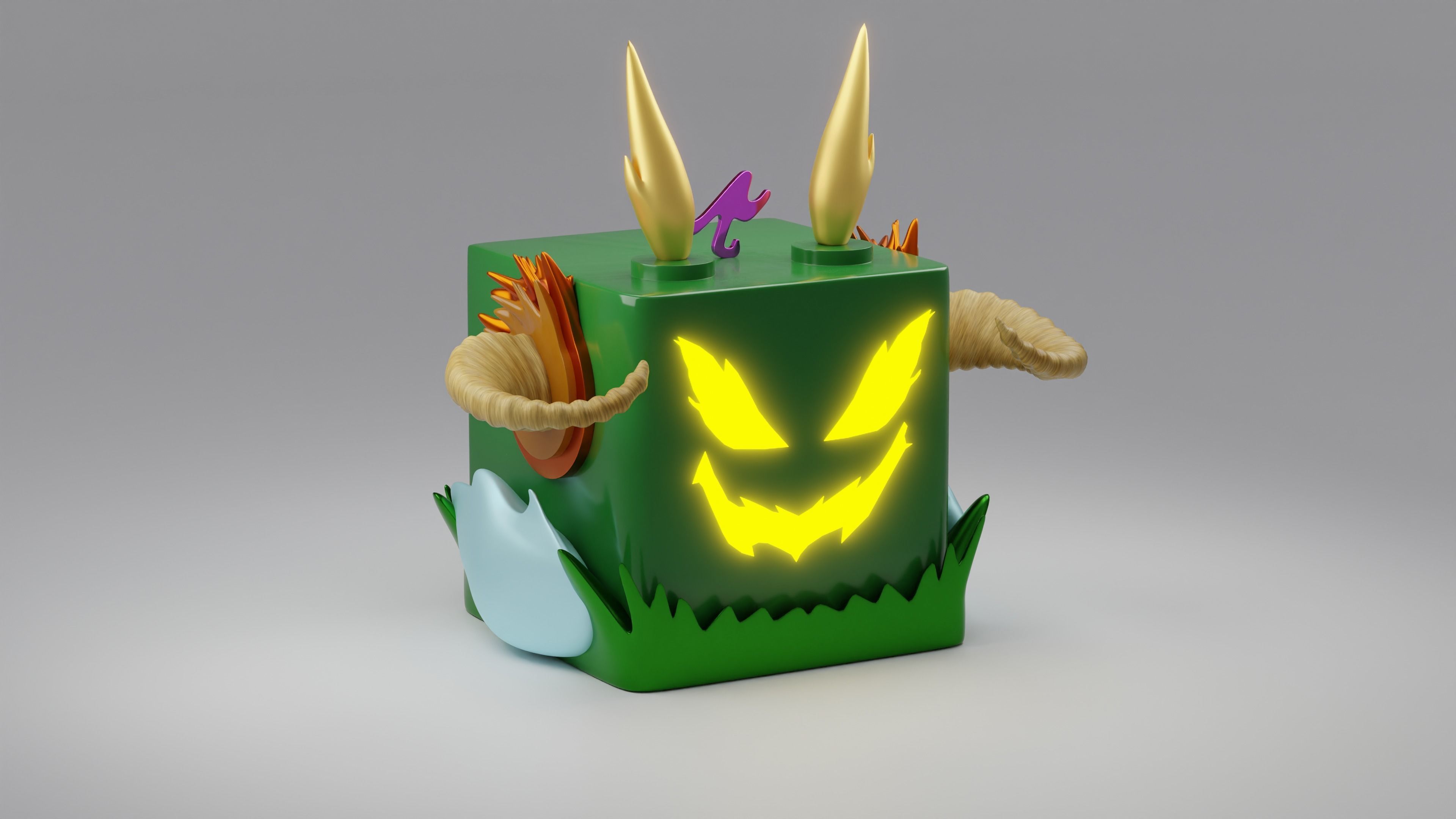 Dragon Fruit from Blox Fruit 3D model | CGTrader