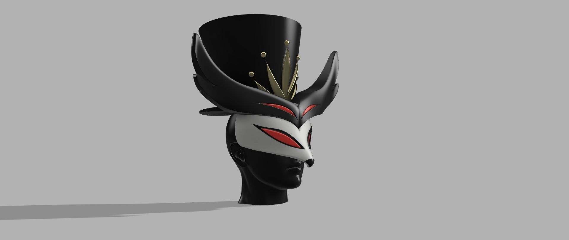 Stolas mask and hat - Helluva Boss 3D model 3D printable | CGTrader