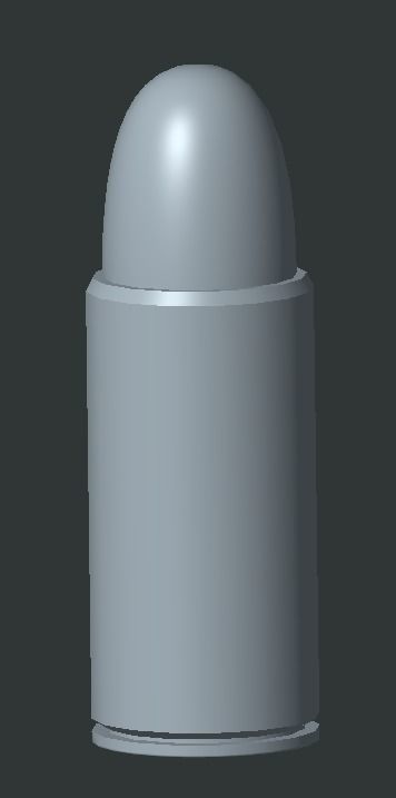 1 TO 1 SCALE 0-172 CALIBER BULLET PRINTABLE CAD FILE free 3D model 3D ...