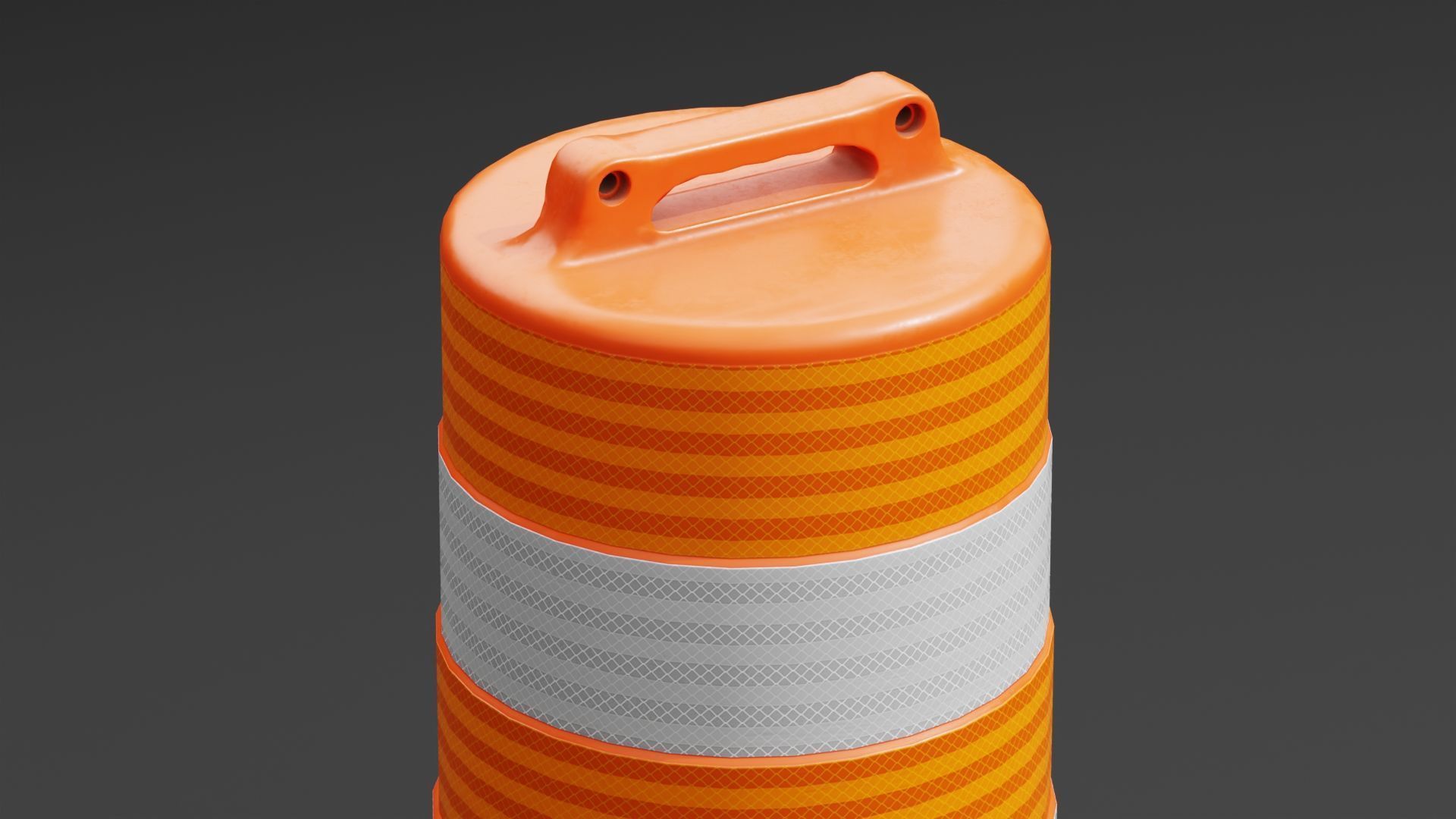 3D model Traffic Barrel PBR Game-ready VR / AR / low-poly | CGTrader