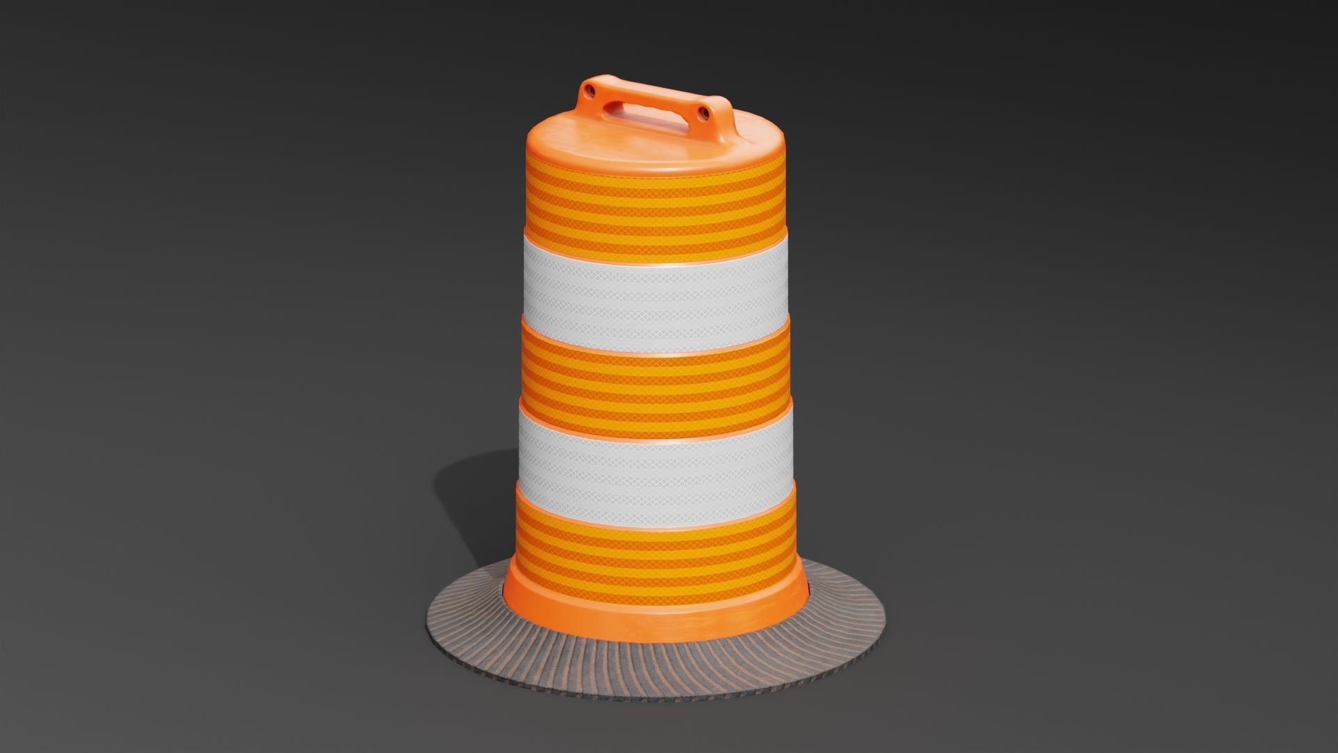 3D model Traffic Barrel PBR Game-ready VR / AR / low-poly | CGTrader