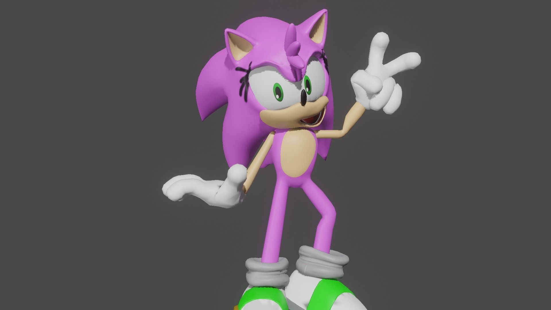 Modern Sonic the Hedgehog free 3D model rigged | CGTrader