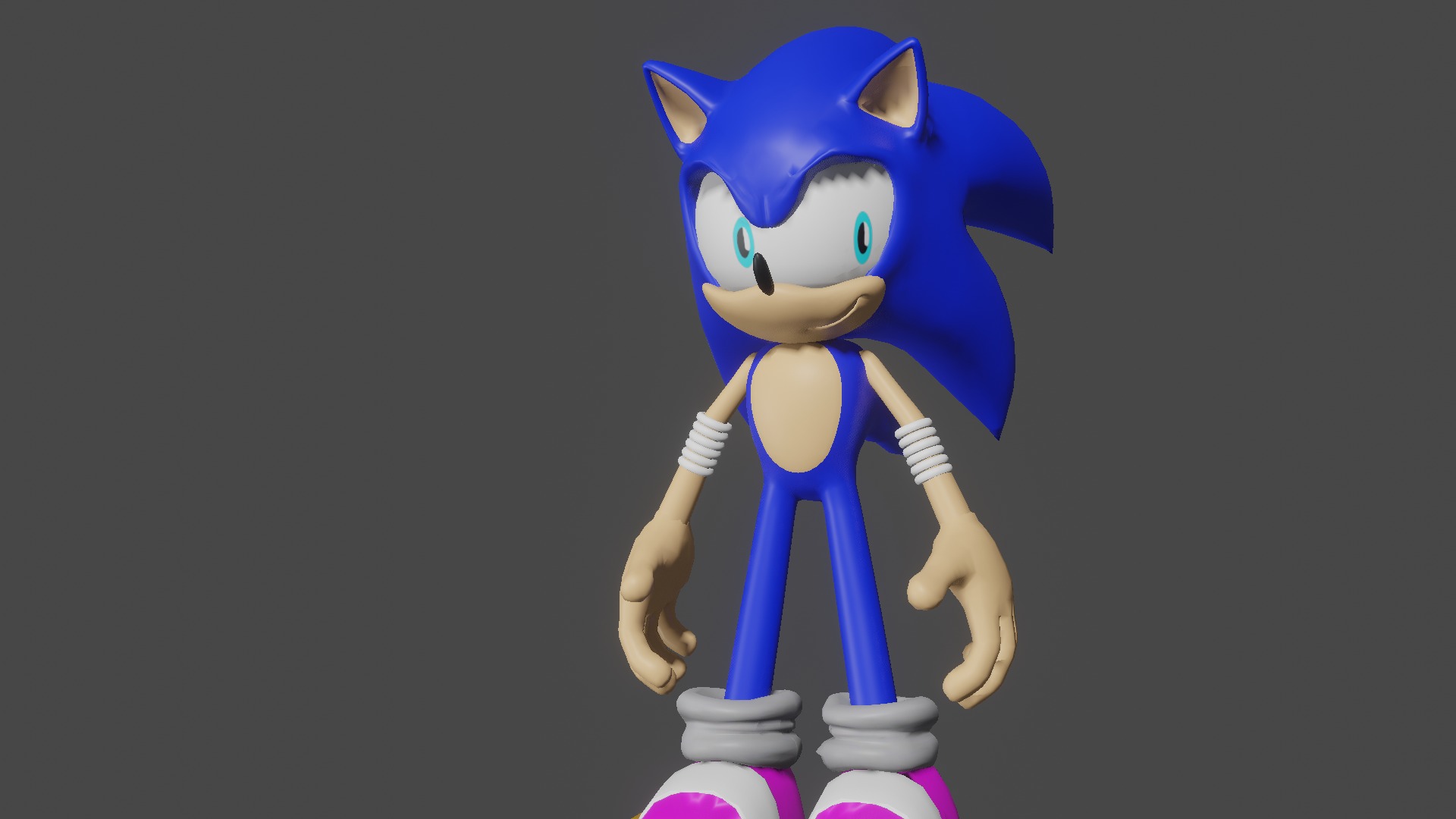 Modern Sonic the Hedgehog free 3D model rigged | CGTrader